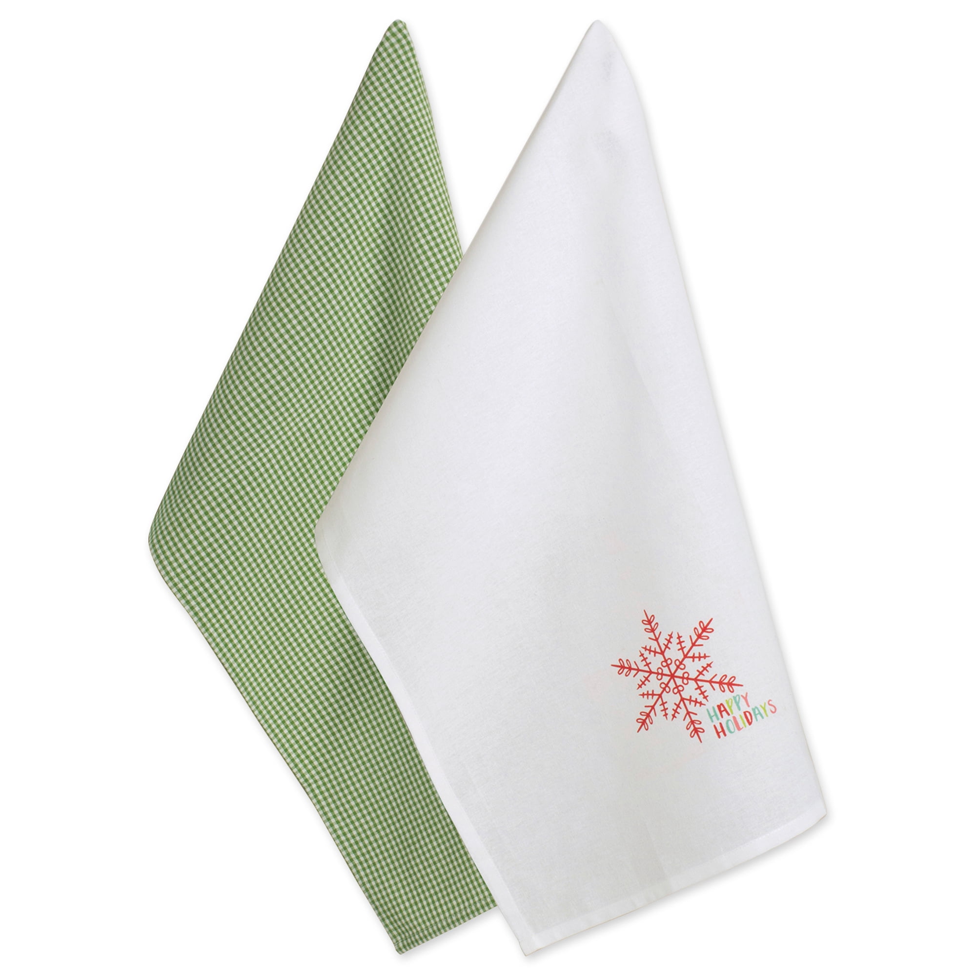 DII Cotton Christmas Holiday Dish Towels, 18x28" Set of 2, Decorative ...
