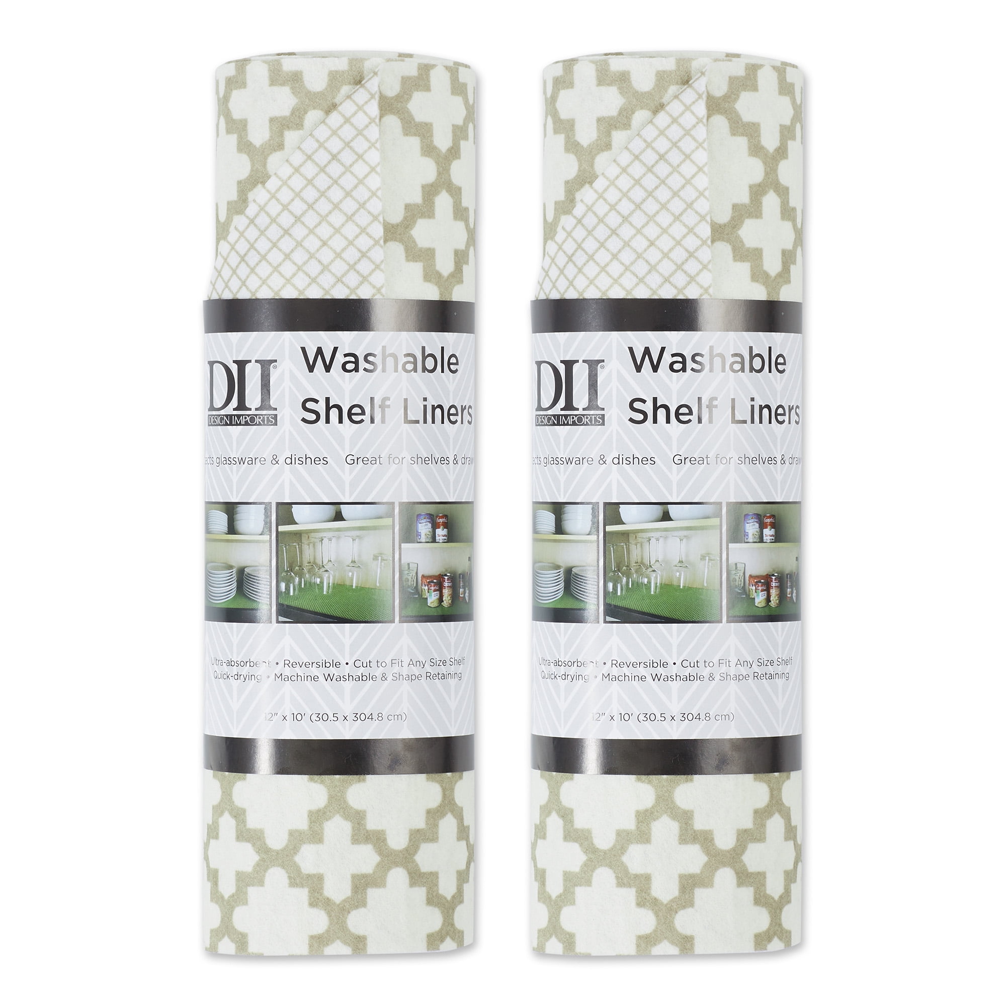 Cream Lattice Shelf Liner (Set of 2 - Walmart.com