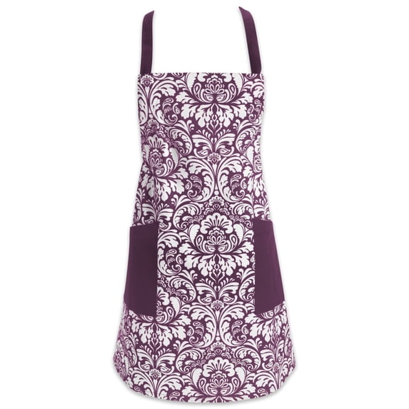 DII Damask Kitchen Apron, 29"x37.5", 100% Cotton, Multiple Colors ...