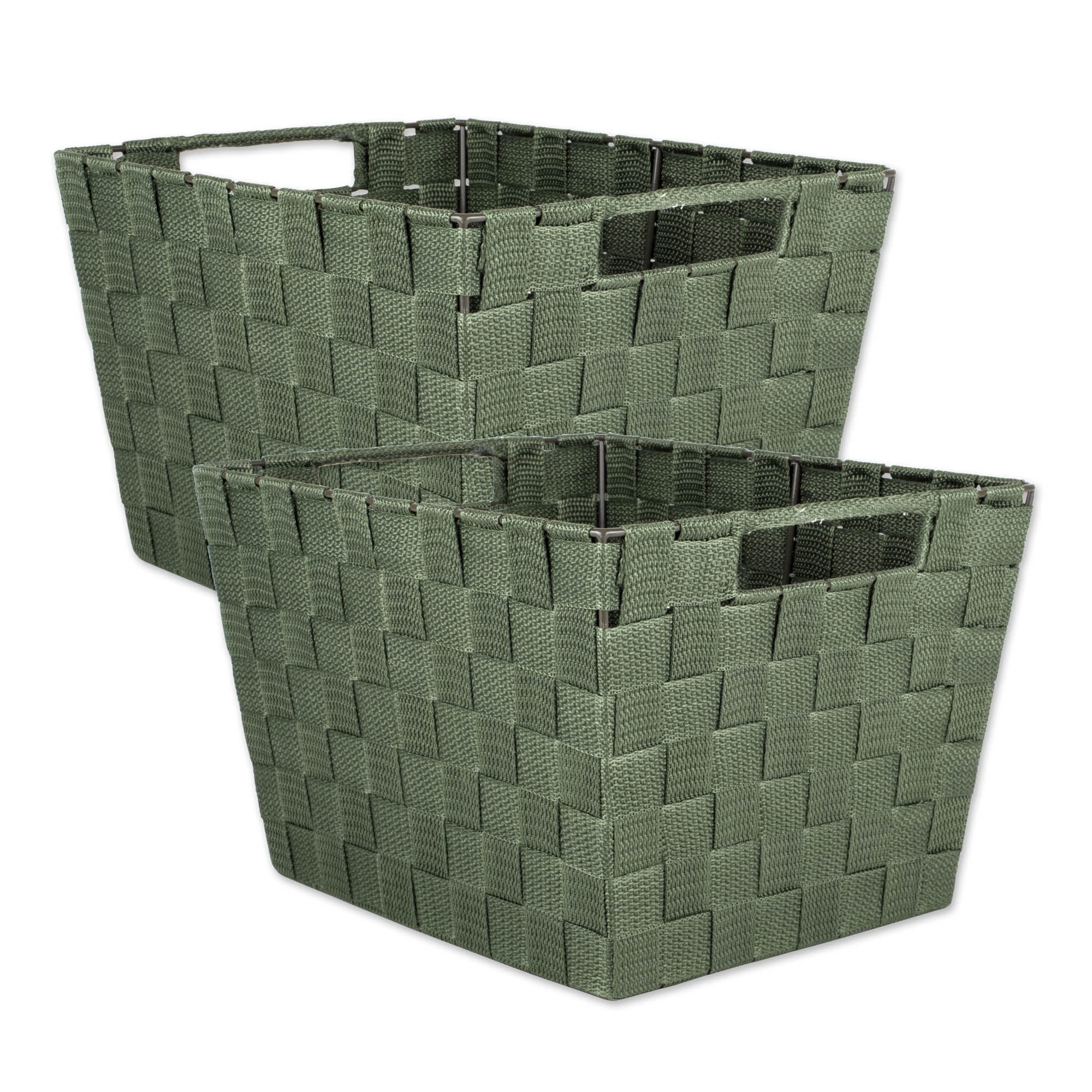 DII Durable Trapezoid Woven Nylon Storage Bin or Basket for Organizing ...