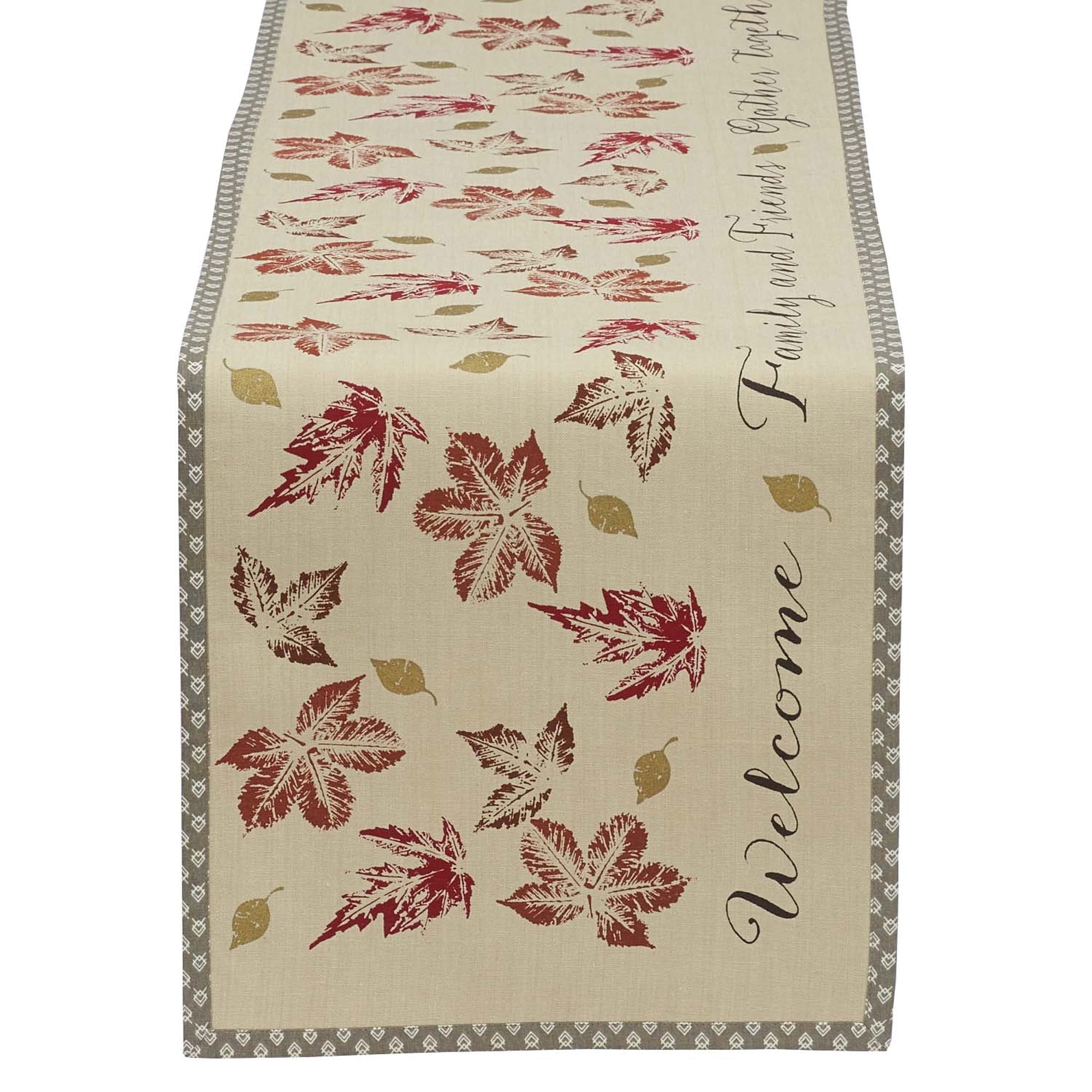 DII Gather Together Print Table Runner, 72 x 14", 100% Cotton - Walmart.com