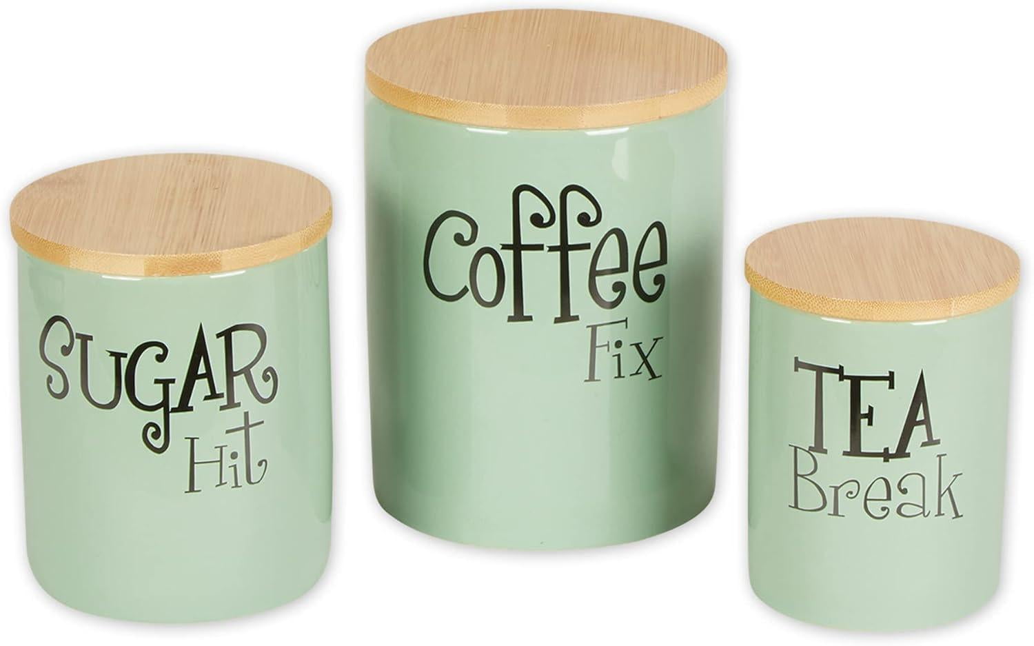 DII Kitchen Accessories Retro Collection Ceramics, Canister Set ...