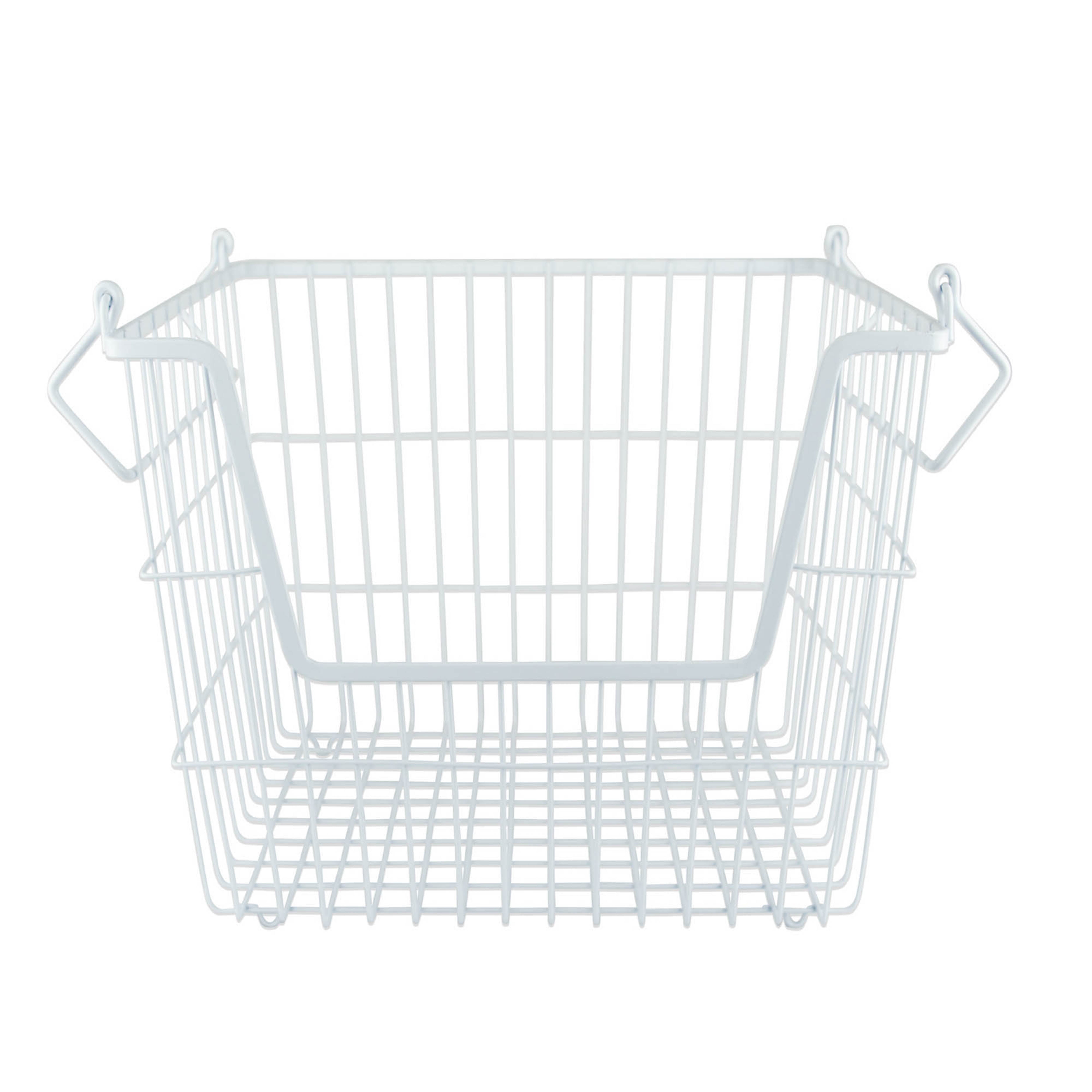 DII Metal Wire Mesh Stackable Utility Storage Bin, Large Rectangle ...