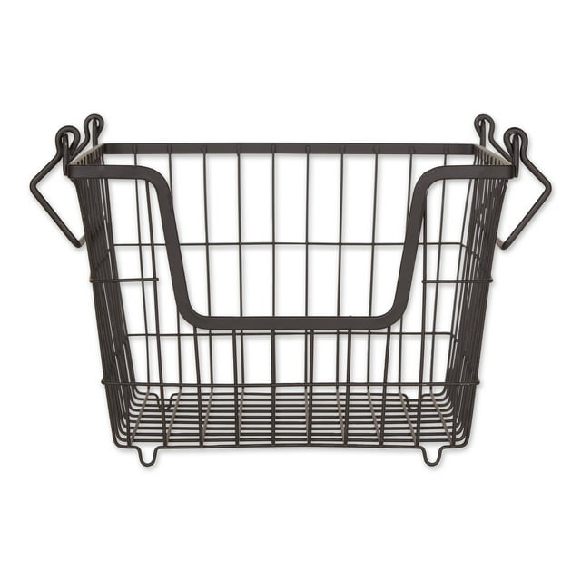 DII Metal Wire Mesh Stackable Utility Storage Bin, Medium, 11x11x8 ...