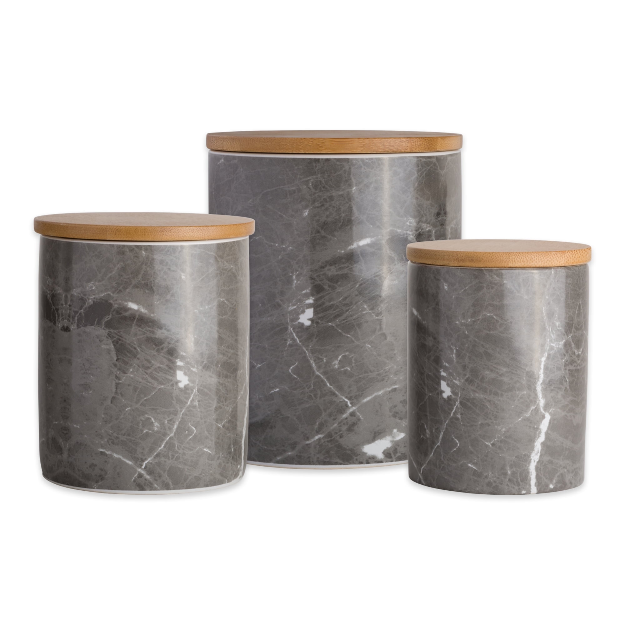DII Modern Decorative Kitchen Counter Ceramic Marble Canisters with ...