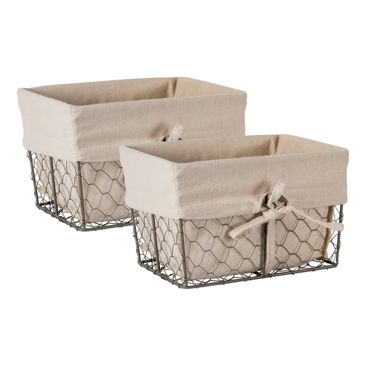 Free Shipping! DII Modern Metal Medium Chicken Wire Basket in Natural ...