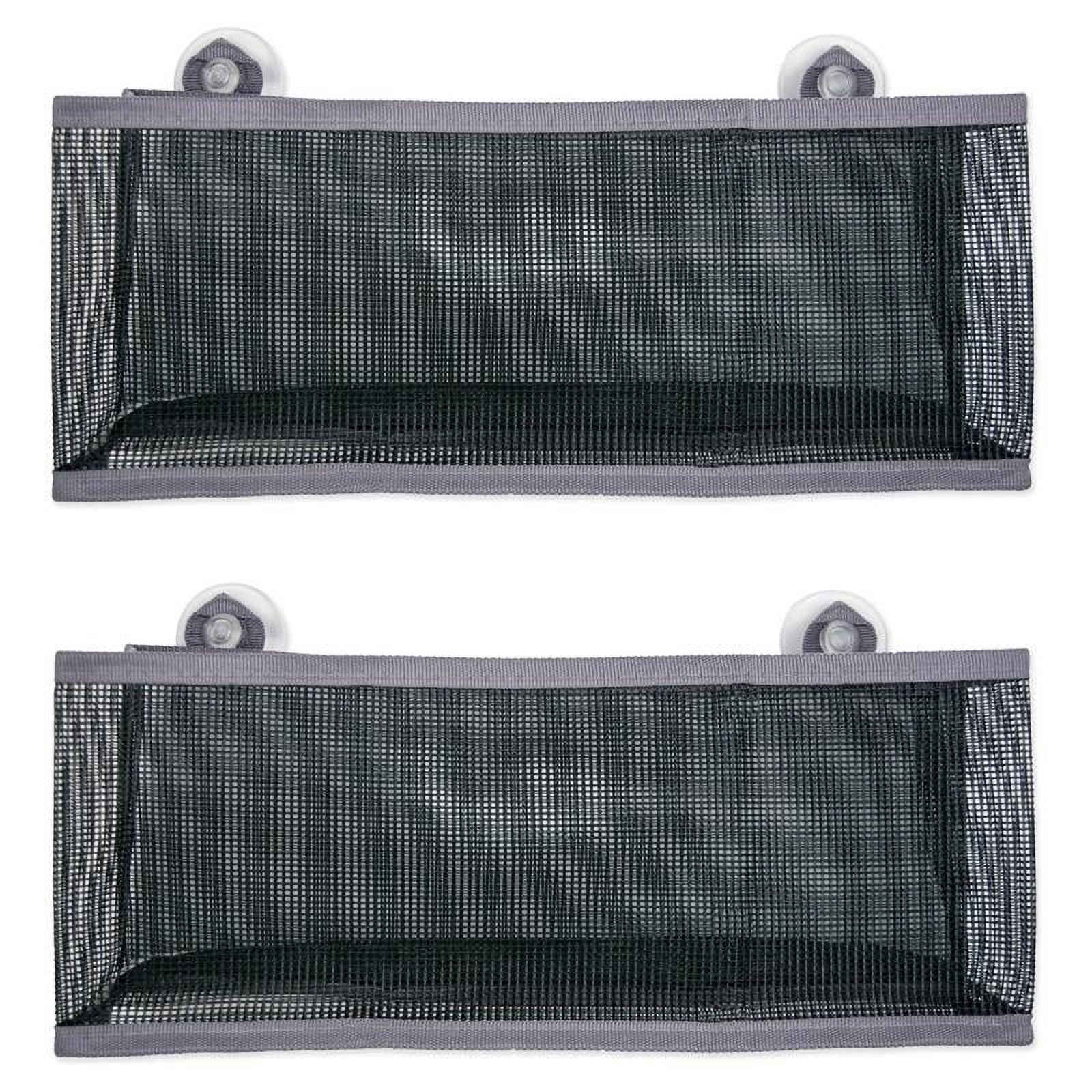 DII Modern Plastic Large Light Bath Mesh Bag in Gray (Set of 2 ...