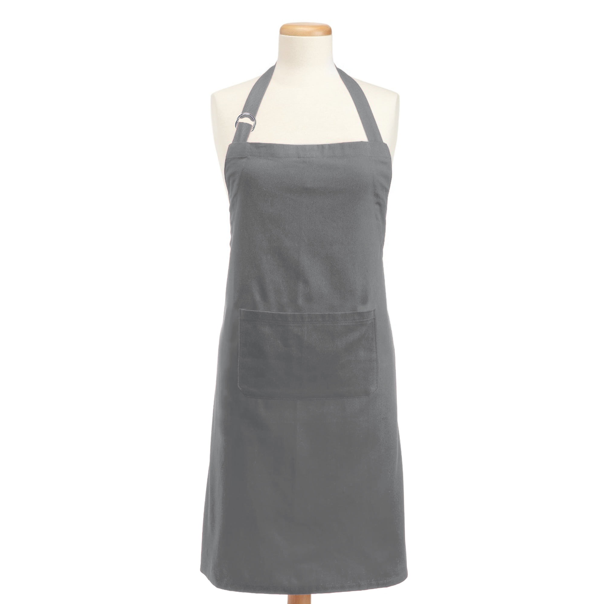 DII Modern Style 100 Percent Cotton Chino Chef Apron in Gray - Walmart.com