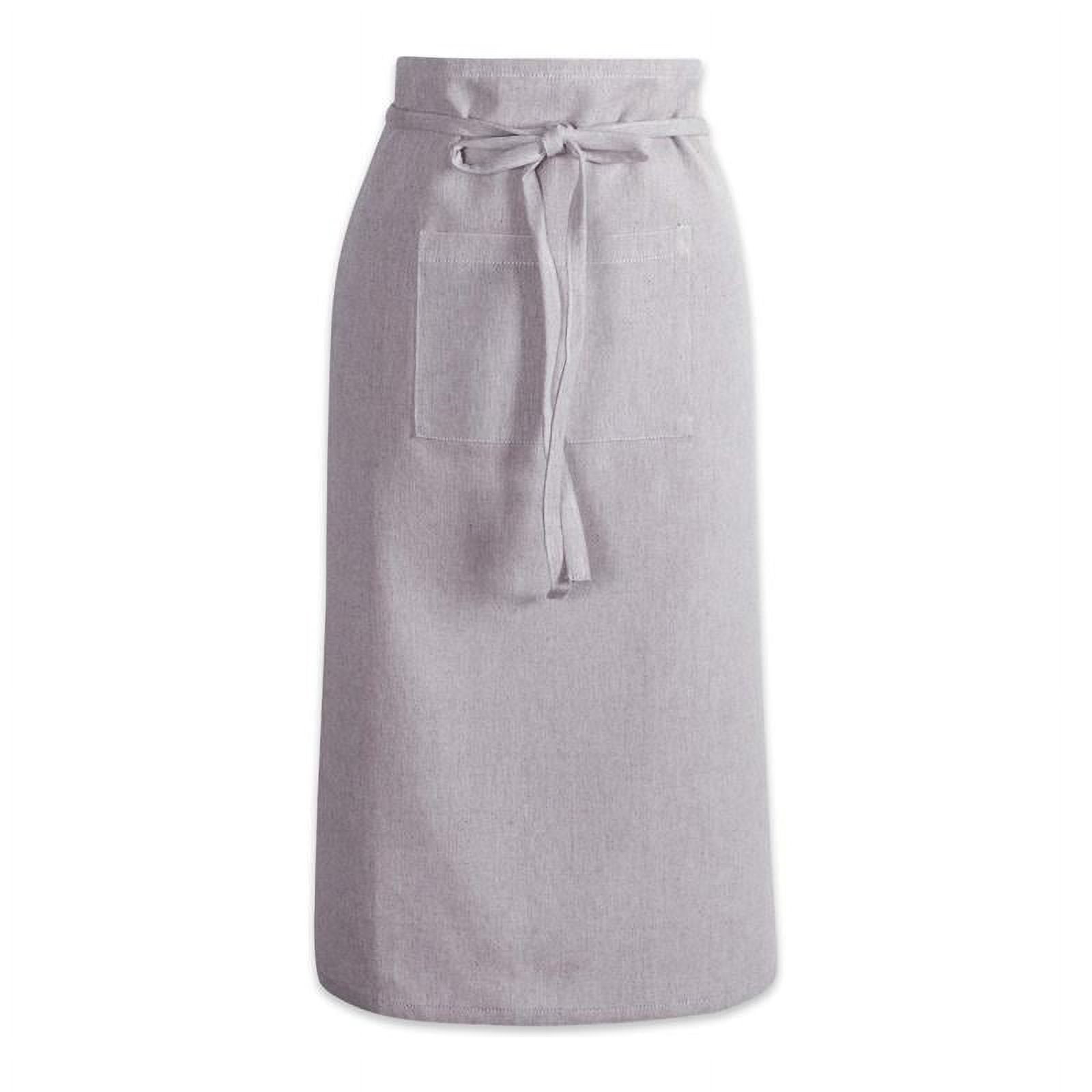 DII Stone Brown Solid Chambray Bistro Apron - Walmart.com
