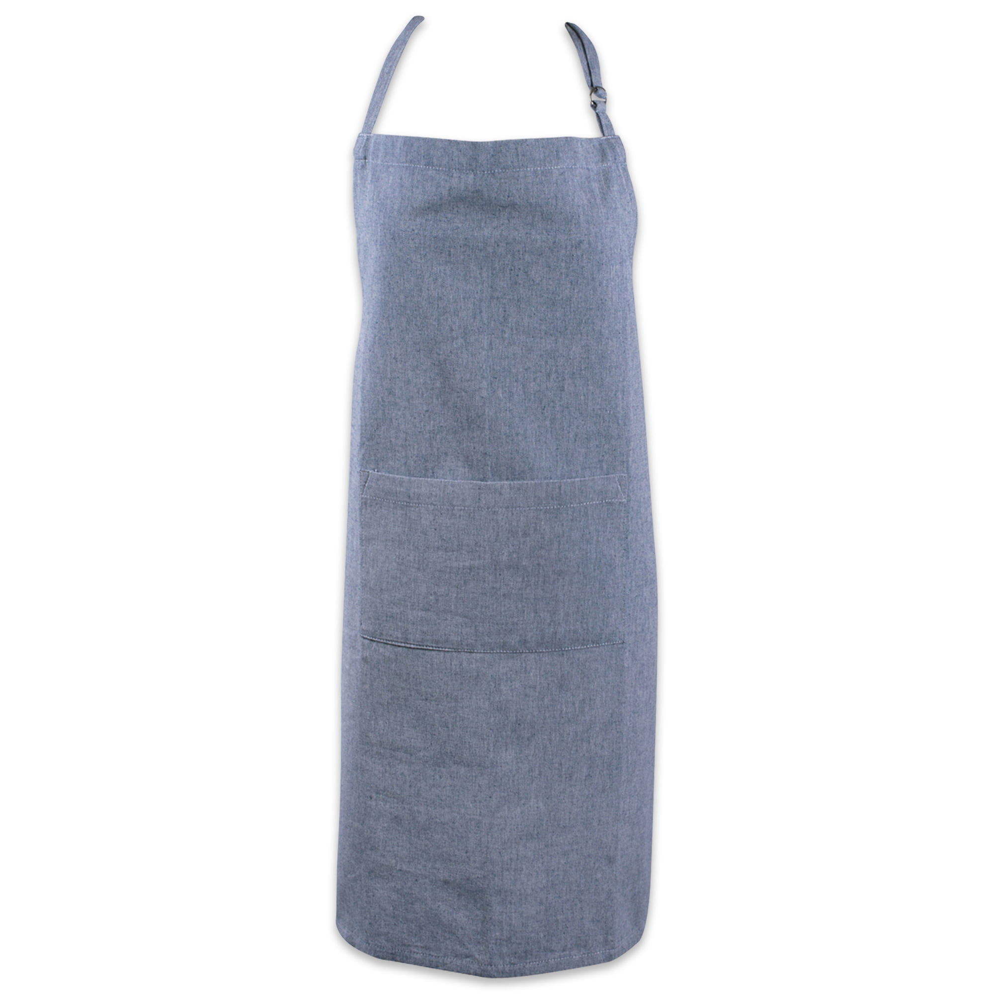 DII Modern Style 100 Percent Cotton Solid Chambray Chef Apron in Blue ...