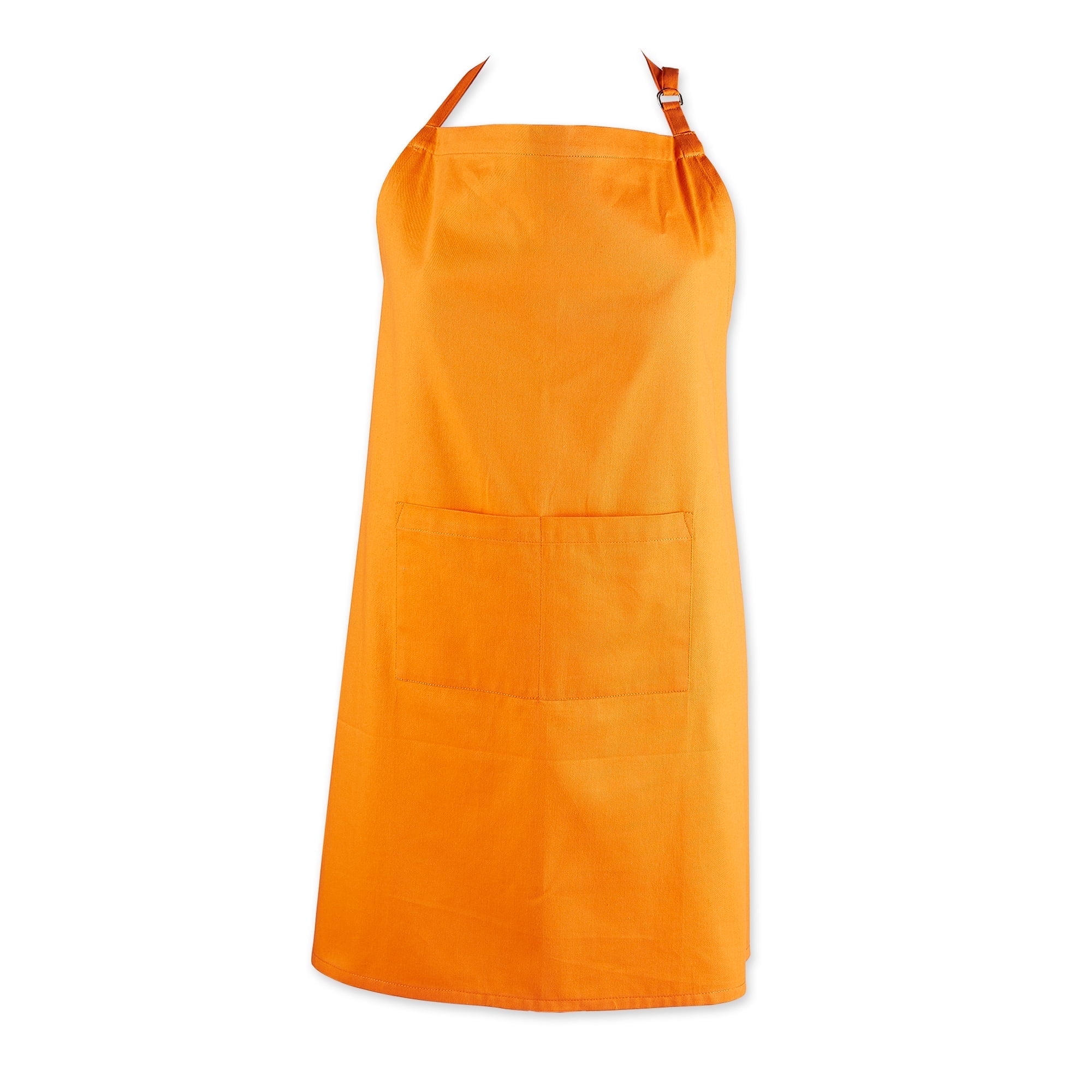DII Modern Style 100 Percent Cotton XL Chef Apron in Orange Finish ...