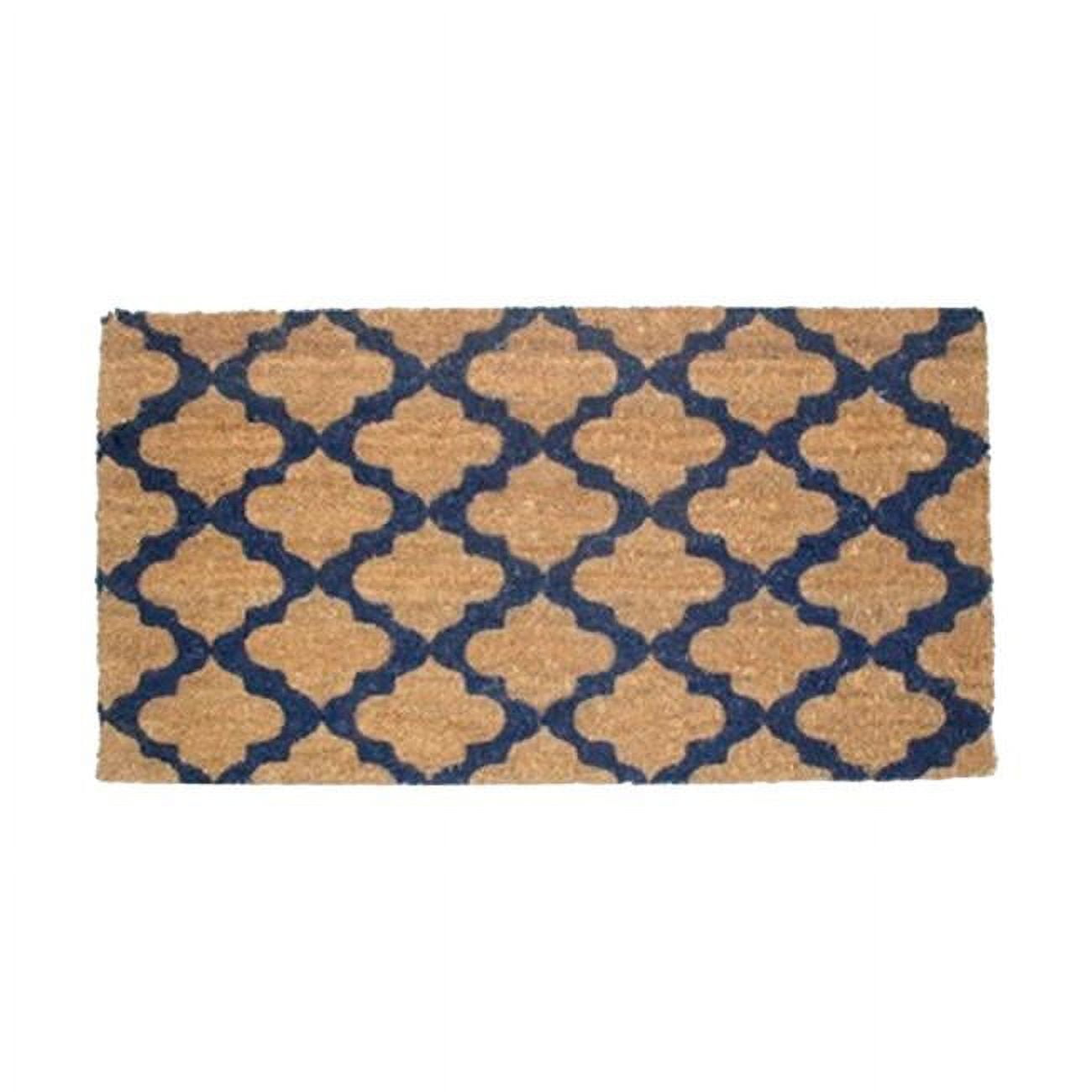 DII Moroccan Blue Vinyl Back Coir Doormat - Walmart.com