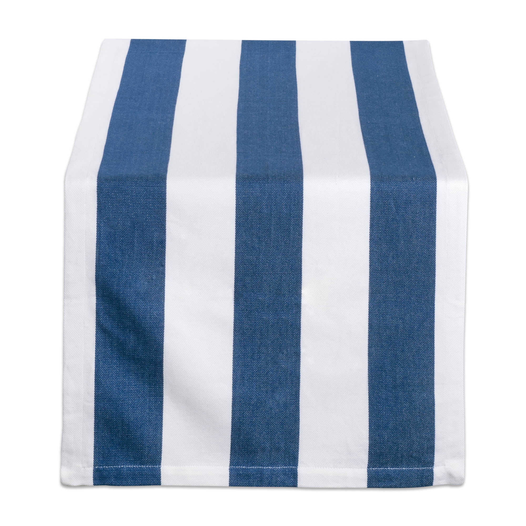 DII Navy/White Dobby Stripe Table Runner, 108"x14", 100% Cotton ...