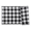 B&B Buffalo Plaid Runner Rug, Washable, Black and White Checkered Rug ...