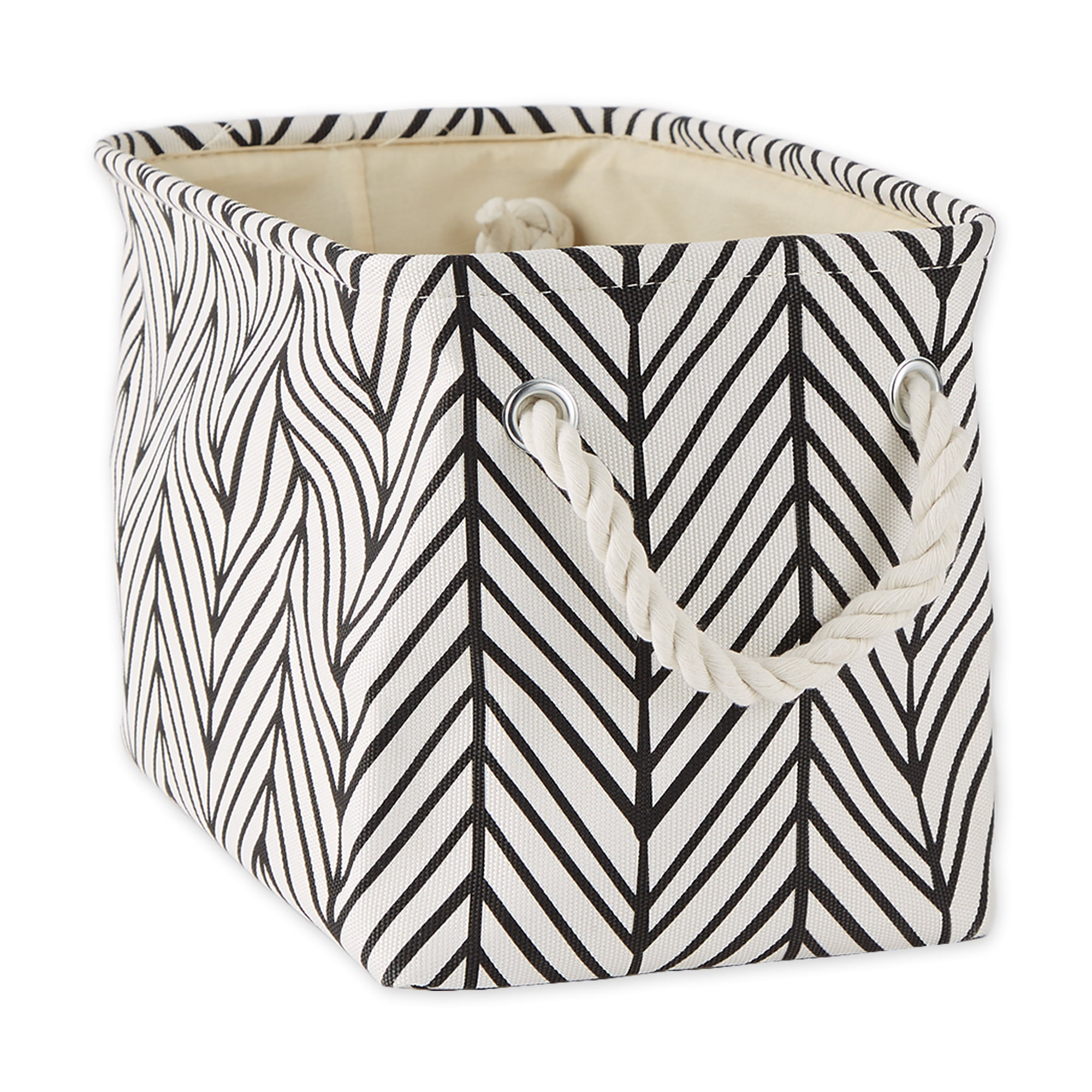 DII Polyester Container with Handles, Herringbone Storage Bin, Small ...
