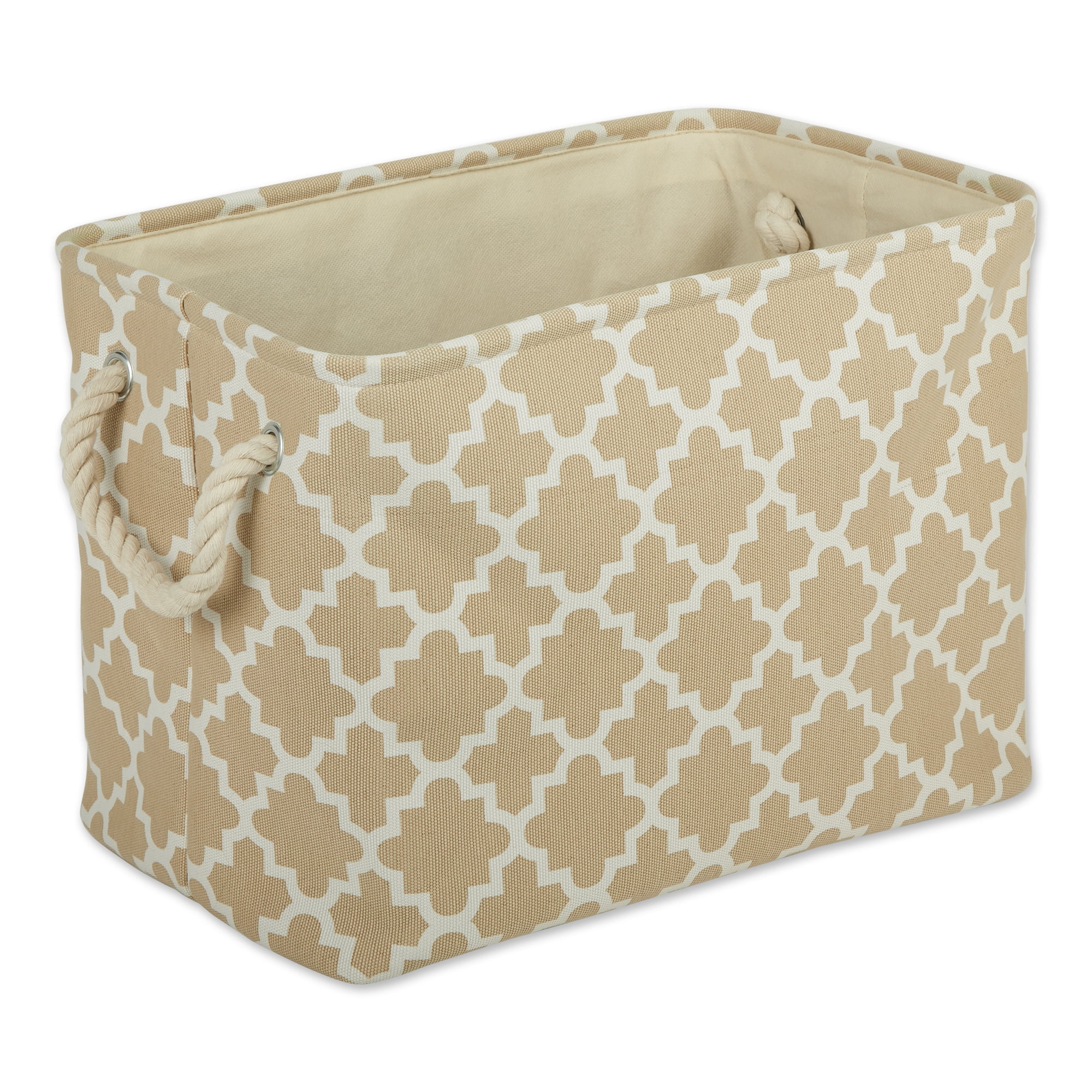 DII Polyester Container with Handles, Lattice Storage Bin, Large ...