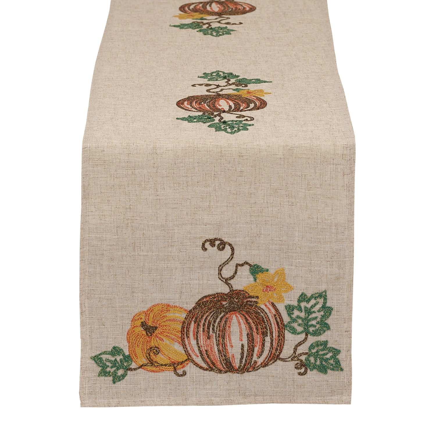 DII Pumpkins Embroidered Table Runner - 14x60 - Walmart.com