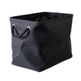 DII Rectangle Modern Polyester Large Storage Bin in Variegated Black ...