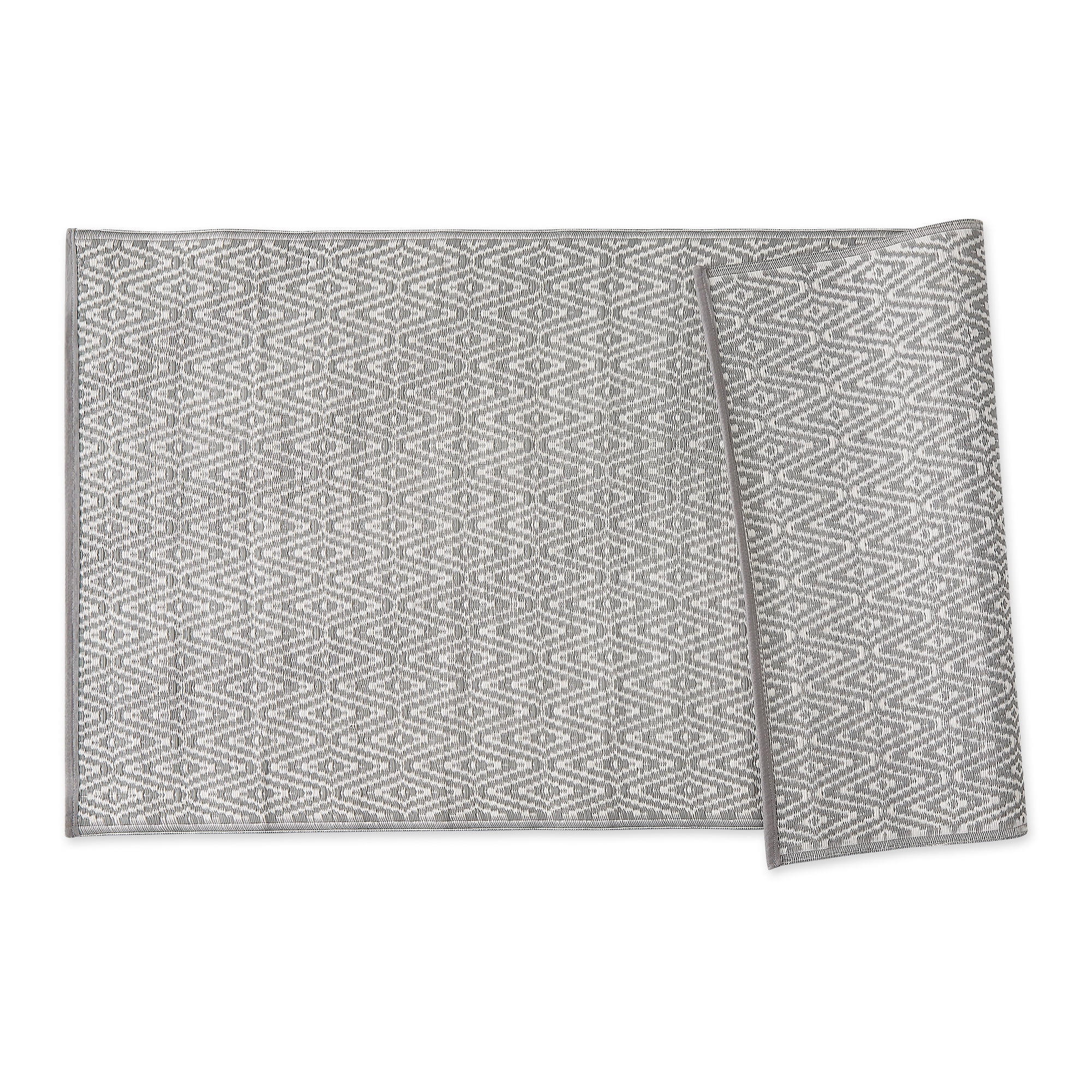 DII Reversible Indoor/Outdoor Diamond Woven Rug, 3x6', Gray - Walmart.com
