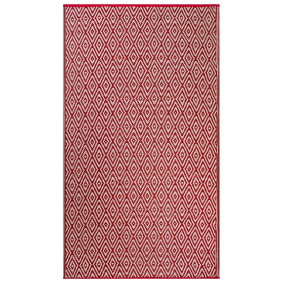 DII Indoor/Outdoor Reversible Diamond Woven Rug, Patio Decor, 4x6 ...