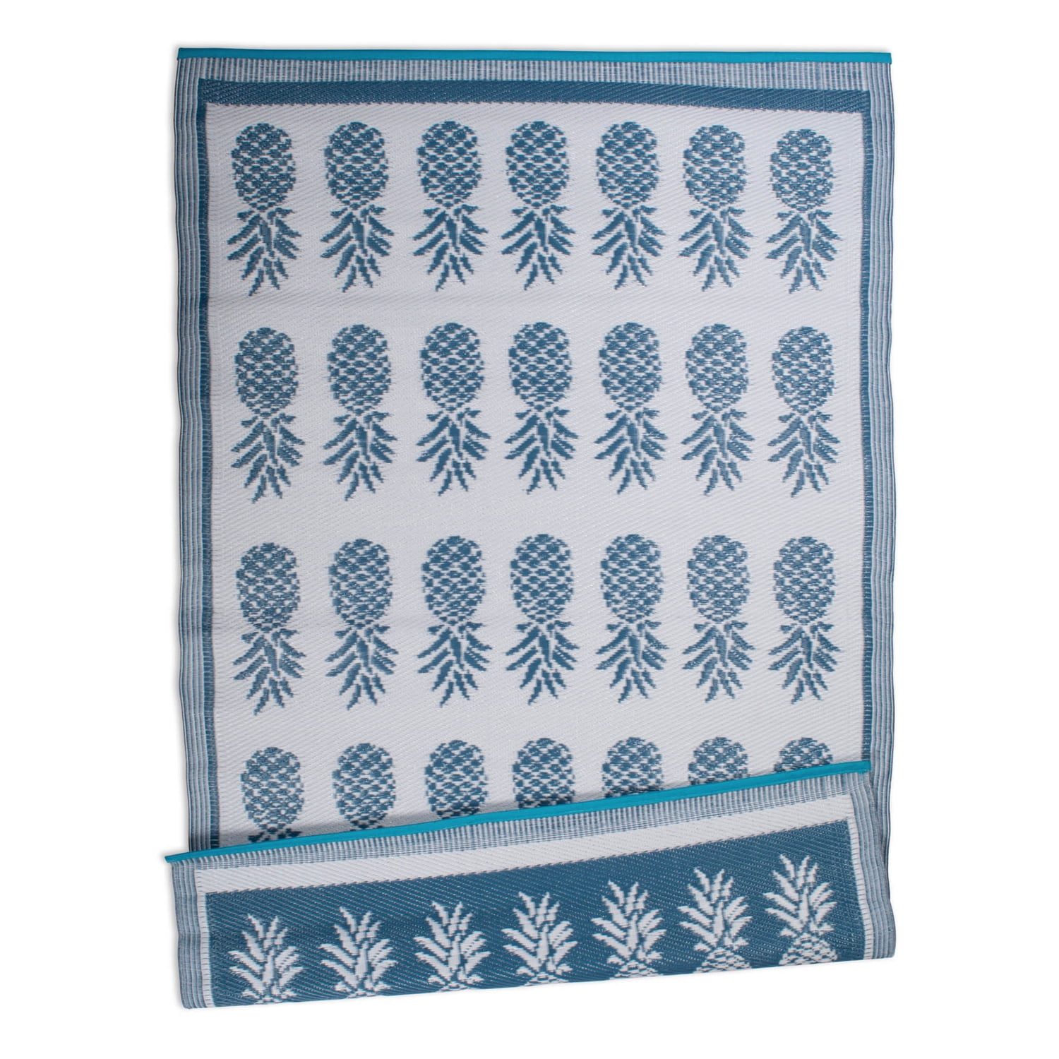 DII Reversible Pineapple Rug, Indoor Outdoor Use, Lightweight ...