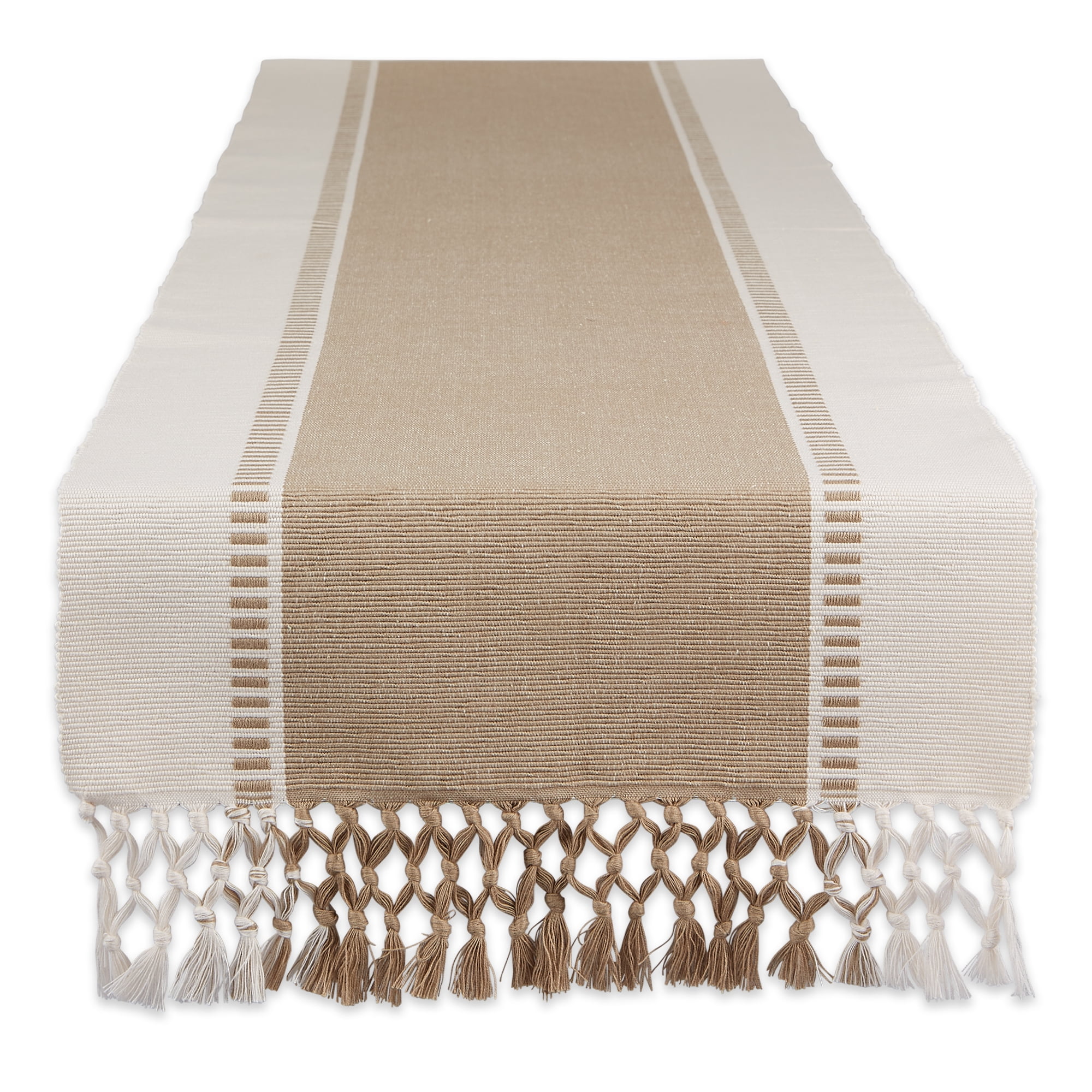 DII Ribbed Dobby Stripe 13x108" Table Runner - Walmart.com