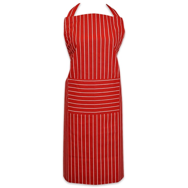 DII Stripe Chef Apron Tango Red - Walmart.com