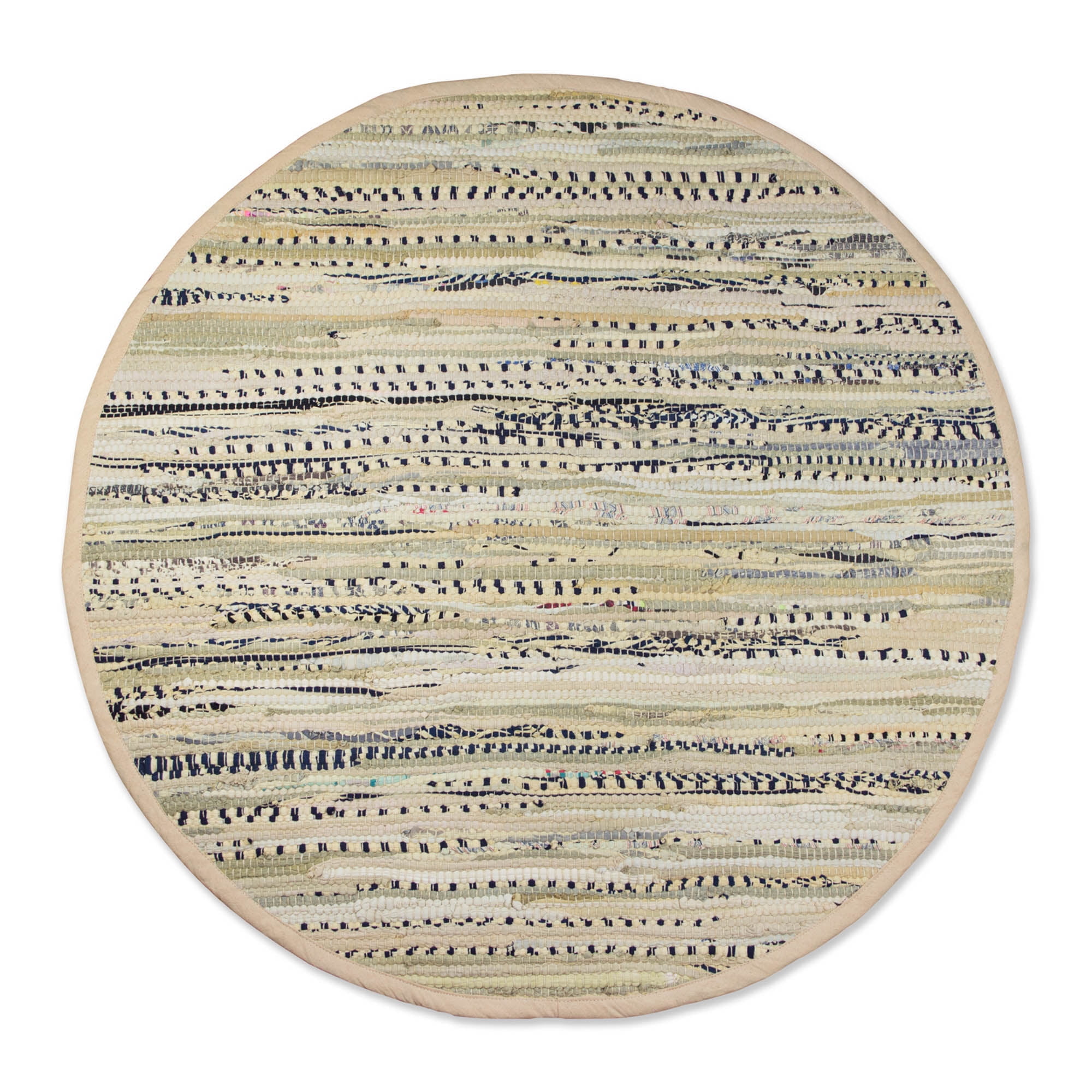 DII Taupe Round Rag Rug 48 Dia - Walmart.com