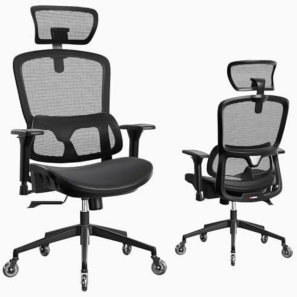 DIKTESSA Office Chair Ergonomic Computer Chair High Back Mesh Chairs ...