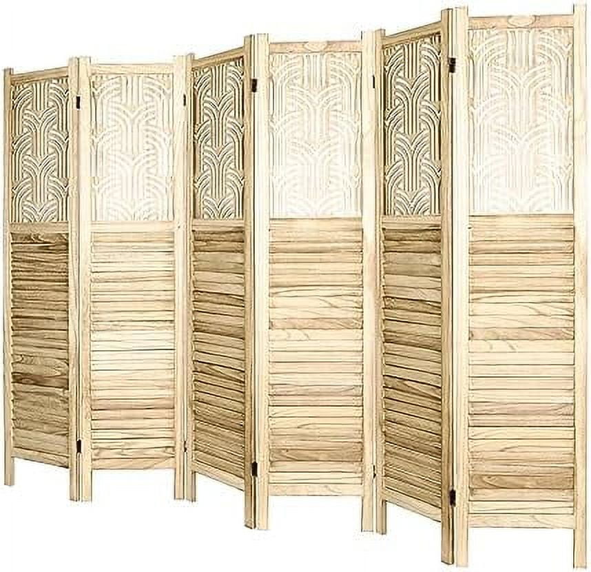 DIKTESSE 6 Panel Room Dividers Fully Assembled 5.6Ft Carved Room ...