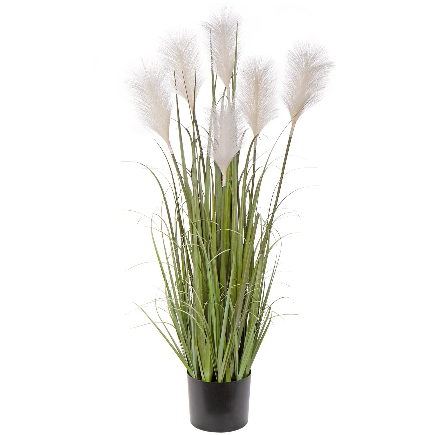 DILATATA 3.3 Ft Artificial Onion Grass Potted Tall Grass Plants ...