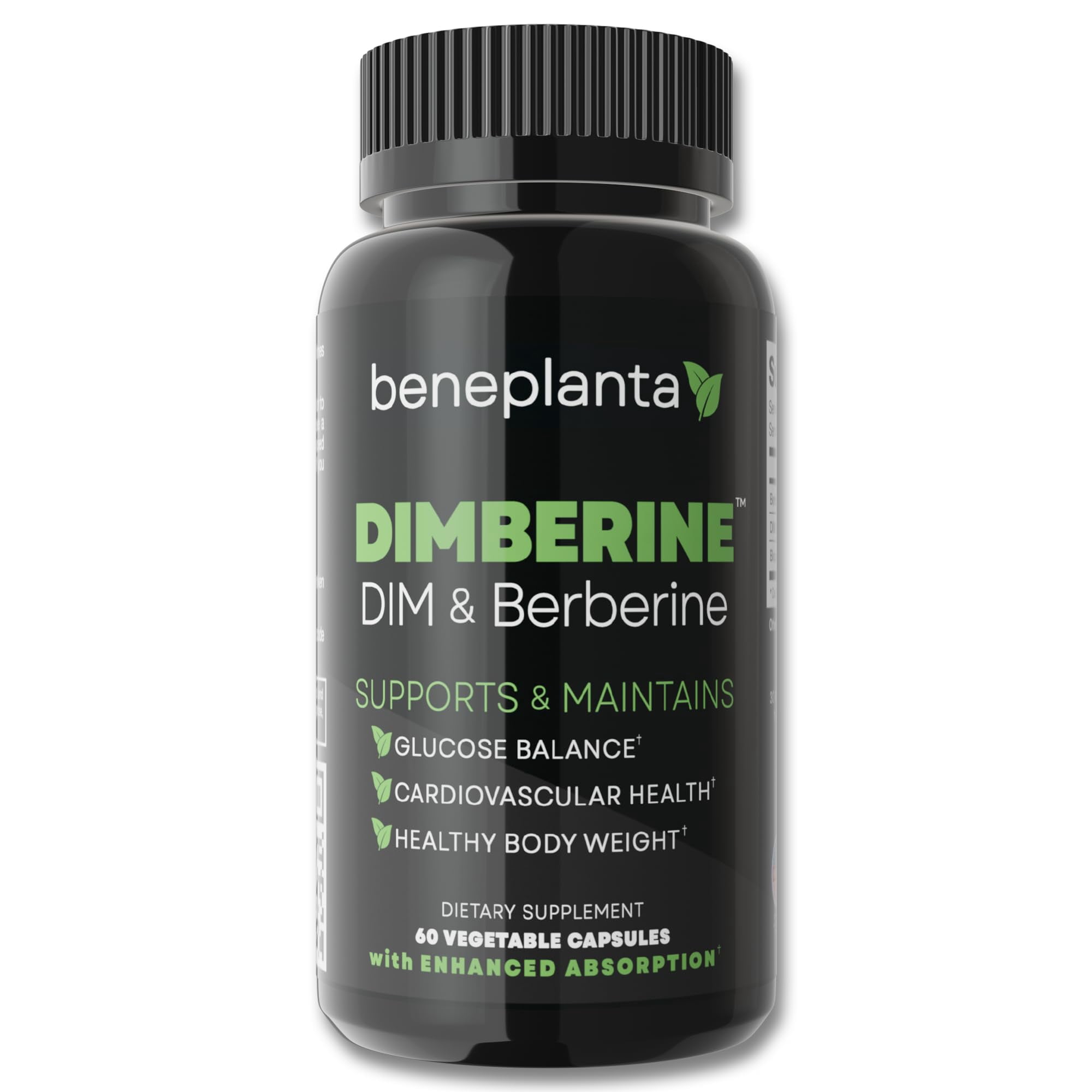 DIM & Berberine, High Purity Enhanced Absorption Formula - 60 Capsules ...