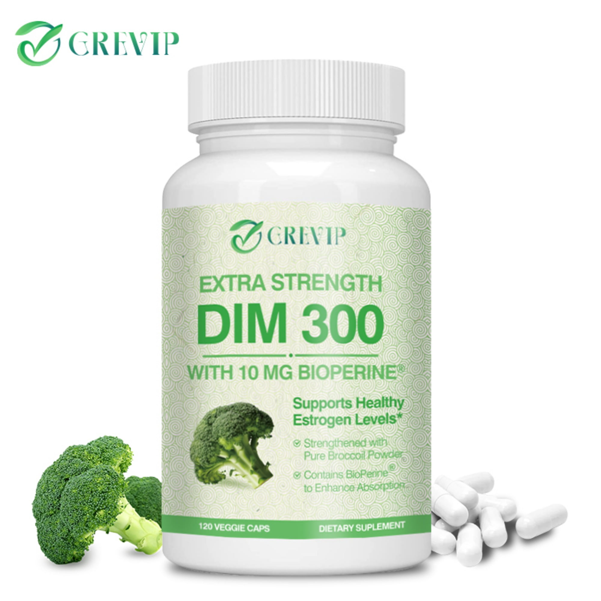 DIM (Diindolylmethane) - Premium Hormonal & Prostate Support, Muscle ...