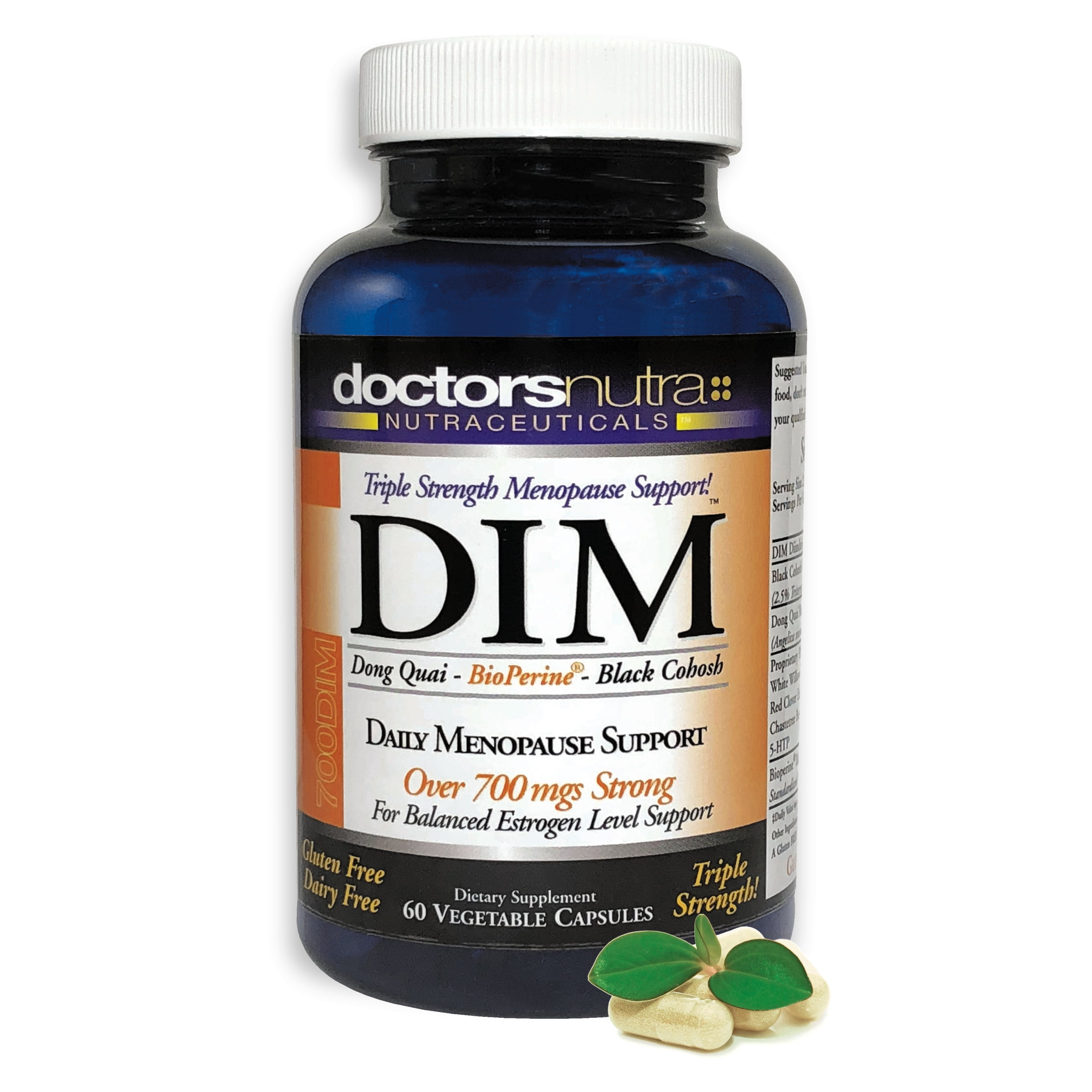 DIM Supplement 200 Milligram Menopause Relief with Dong Quai and ...