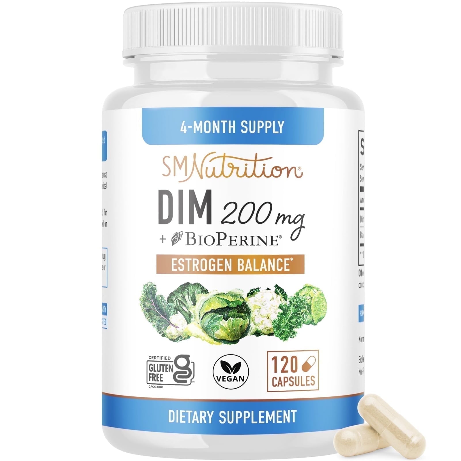 (DIM) 200mg Supplement – Estrogen & Hormone Balance for Women & Men | Hormonal Acne, Menopause ...