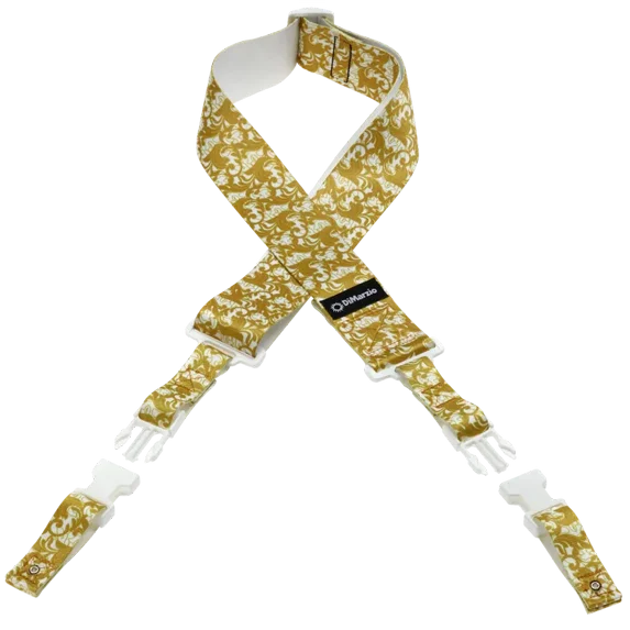 DIMARZIO UTOPIA GRAPHIC WEB STRAP - WHITE/GOLD - Walmart.com