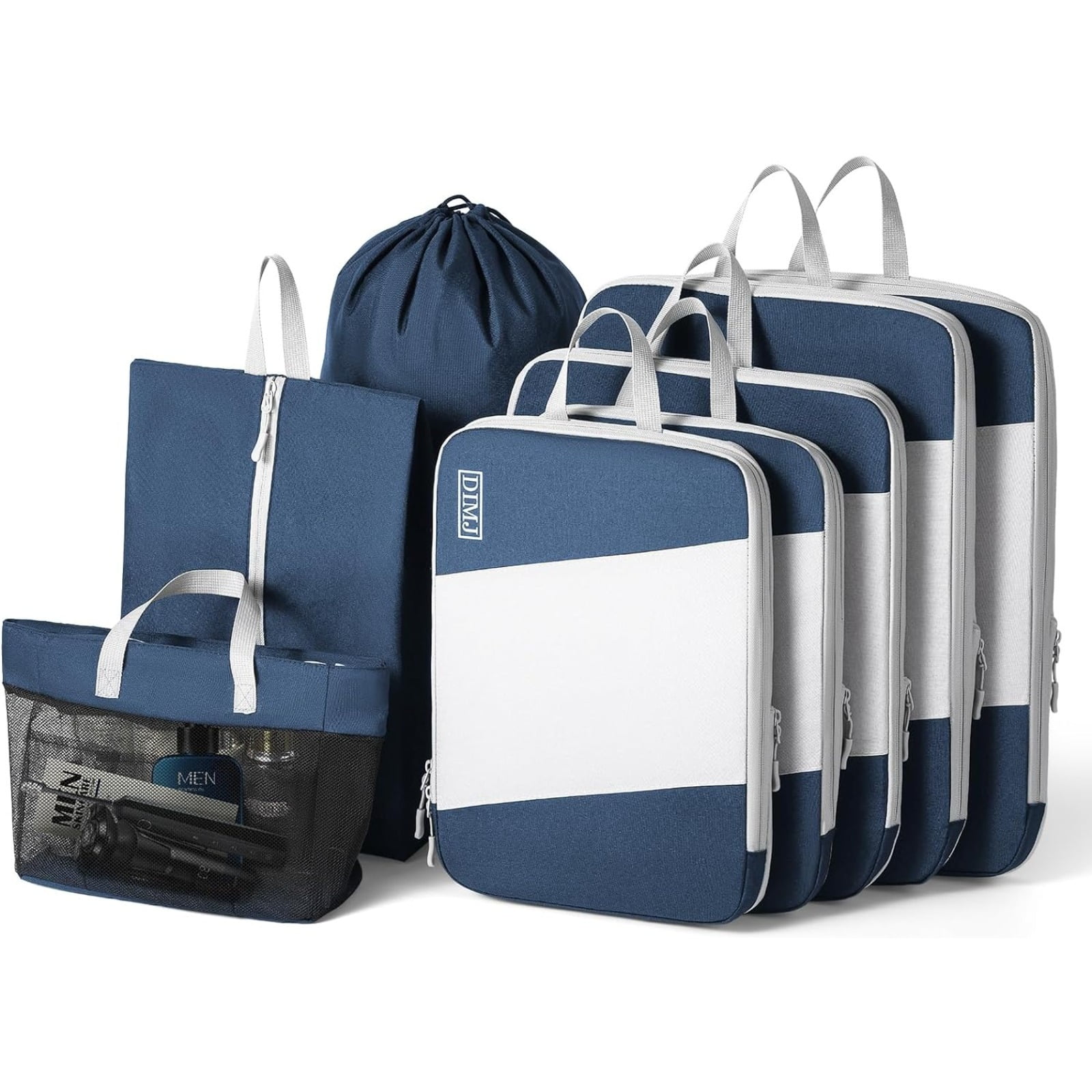 LEFEE 8 Set Compression Packing Cubes Travel Accessories Expandable ...