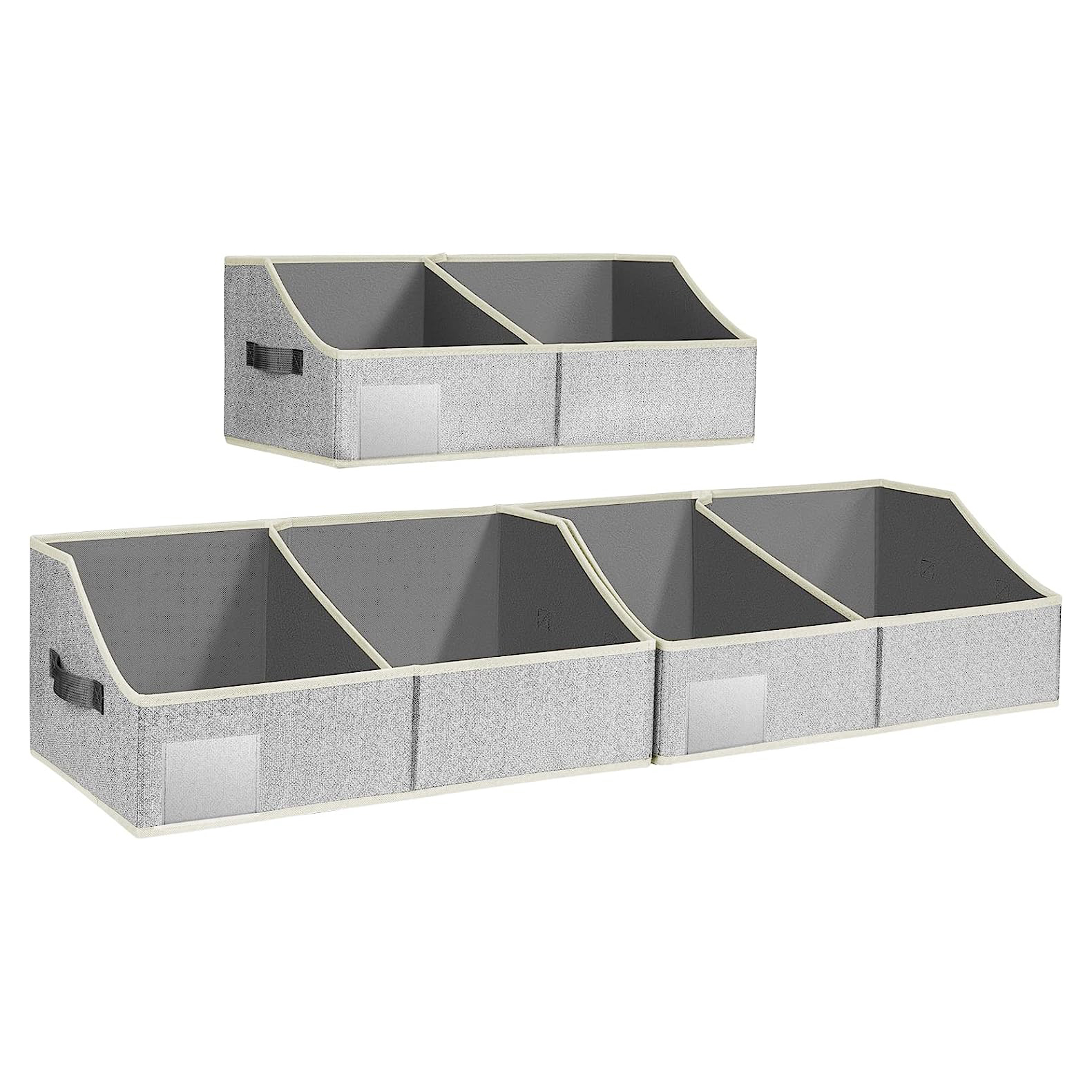 Mainstays Collapsible Cube Fabric Storage Bins (10.5" x 10.5"), 6 Pack ...