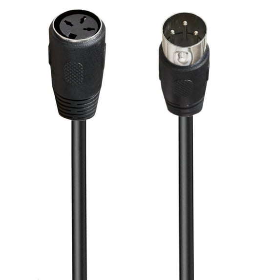 DIN 3 Pin Male to Female Power Cable Adapter Cord Wire with Multiple ...