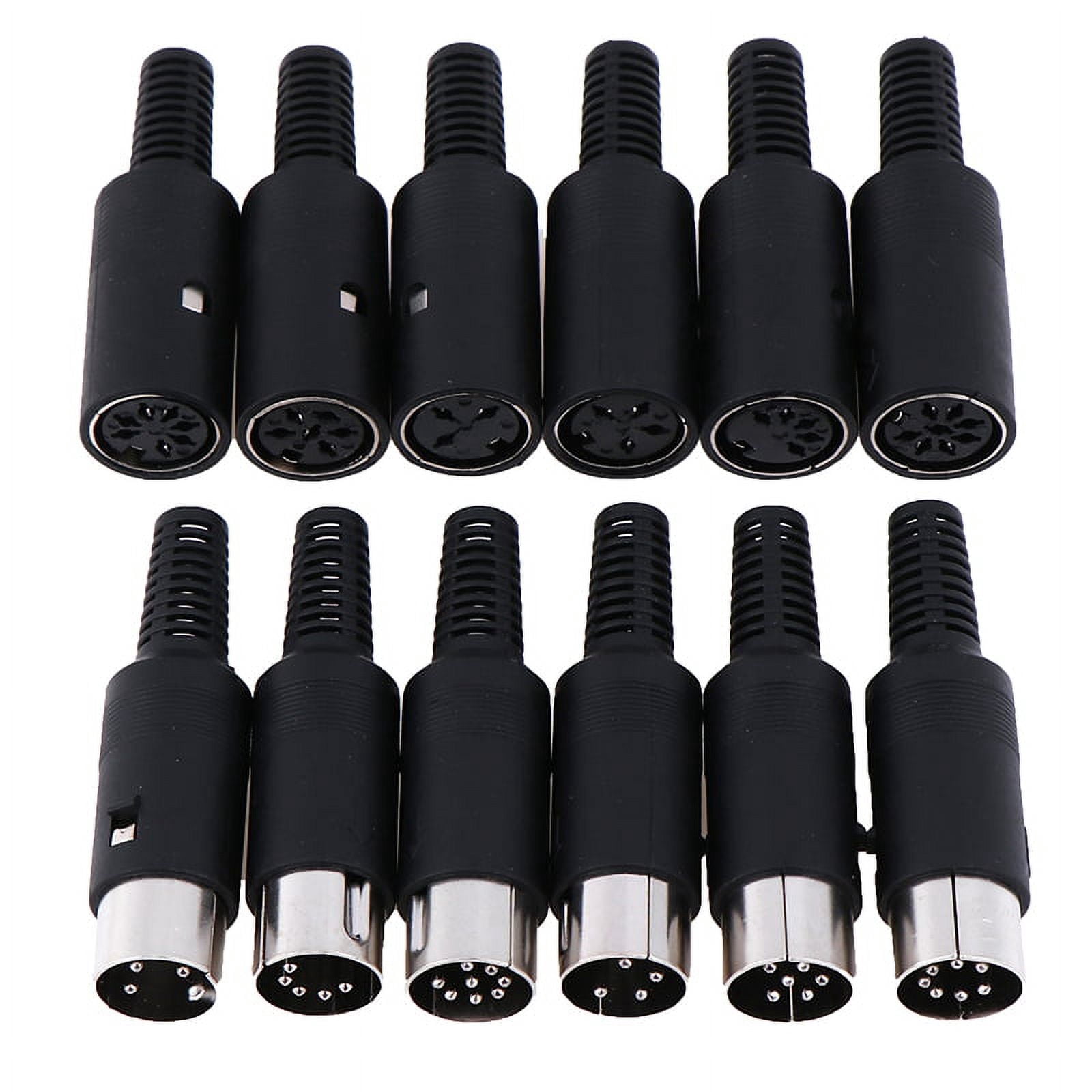 DIN Plug Socket Connector 3/4/5/6/7/8 PIN Male/Female Chassis Cable ...