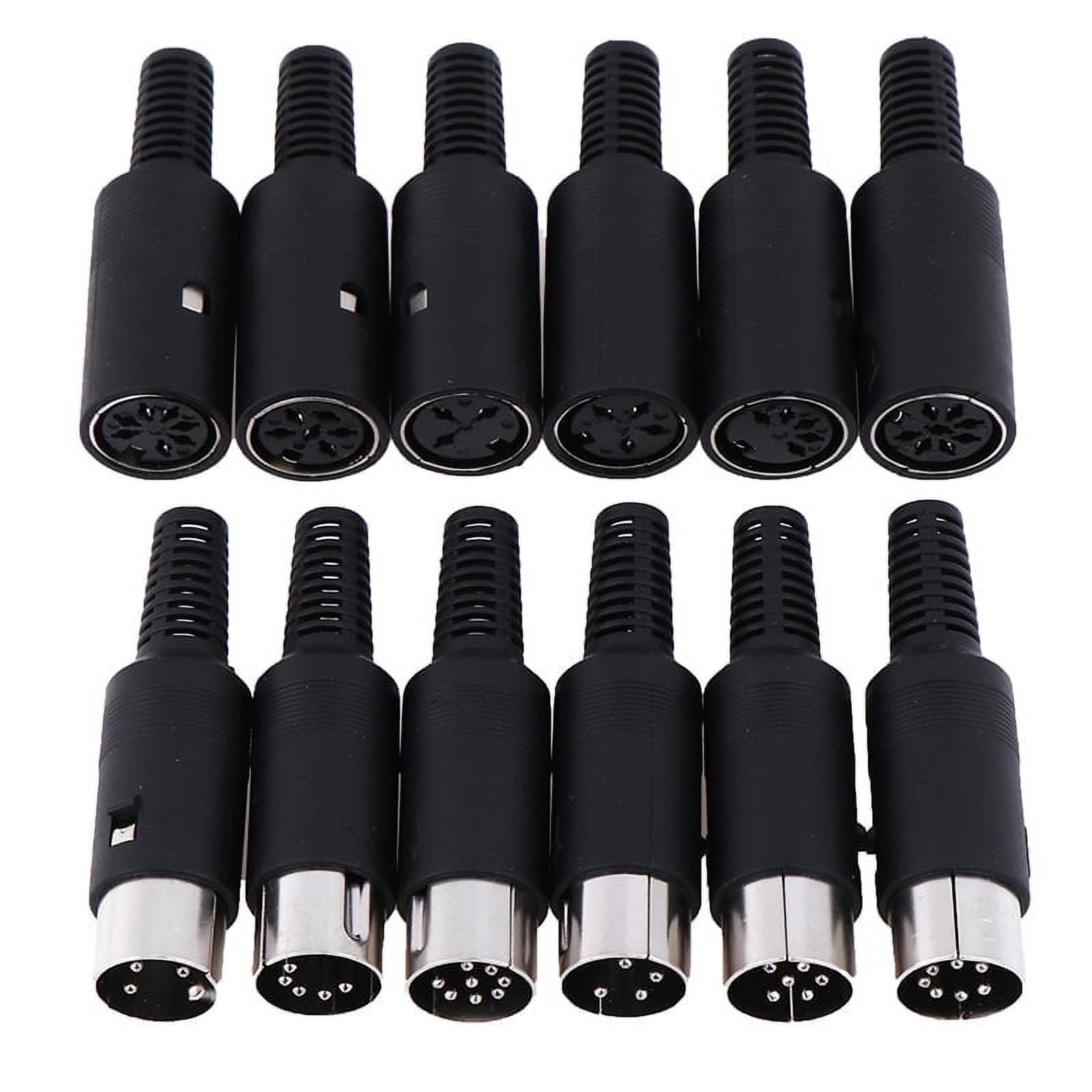 DIN Plug Socket Connector 3/4/5/6/7/8 PIN Male/Female Chassis Cable ...