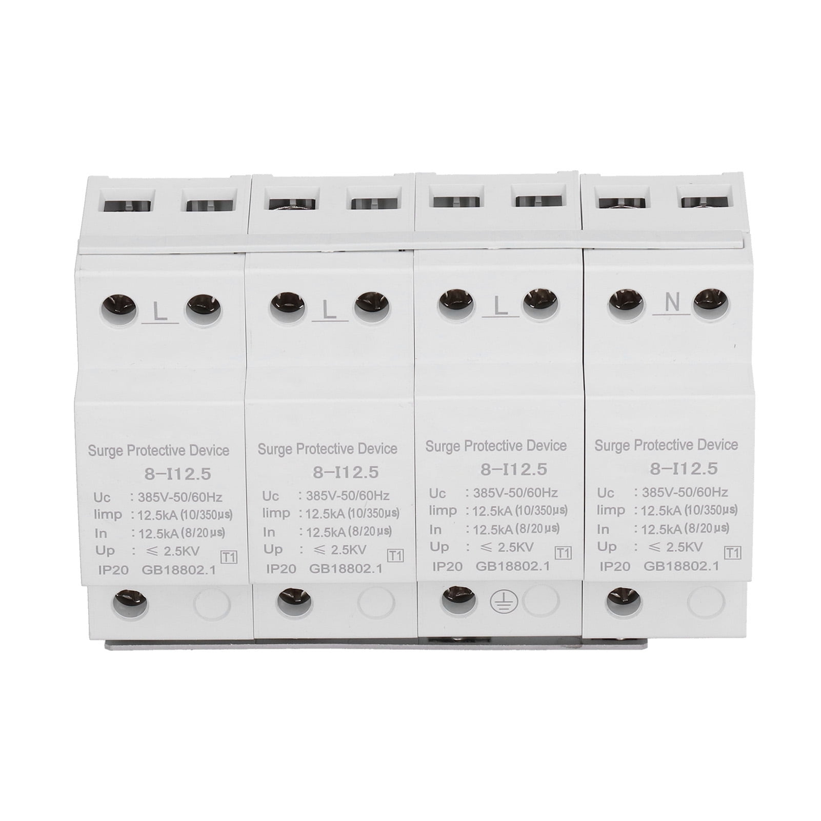 DIN Rail Mount Surge Protector, 385V AC, 50/60Hz Electronic Protection ...