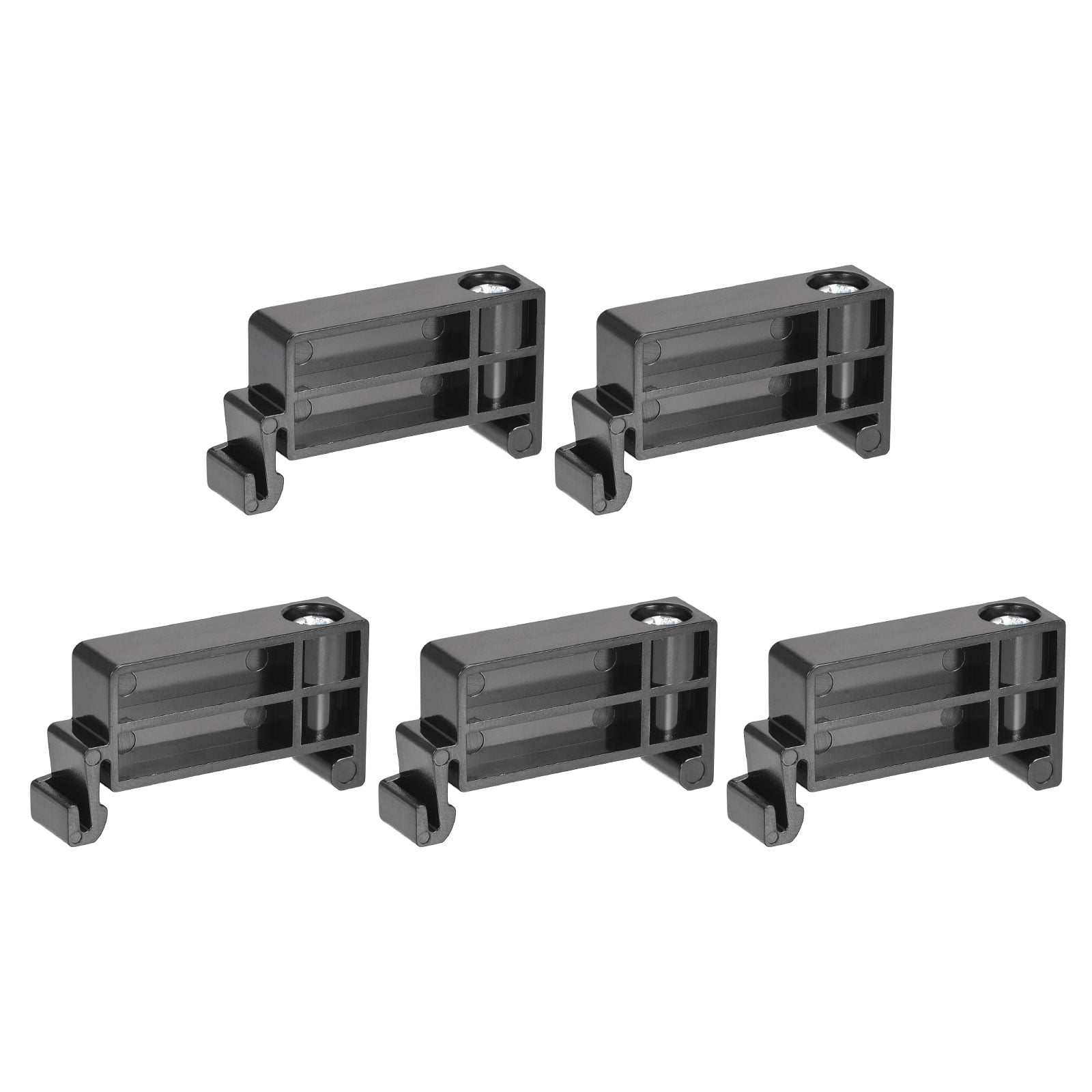 DIN Rail Mount Terminal Blocks End Stopper Screw Type Clamp Black TBR-F ...