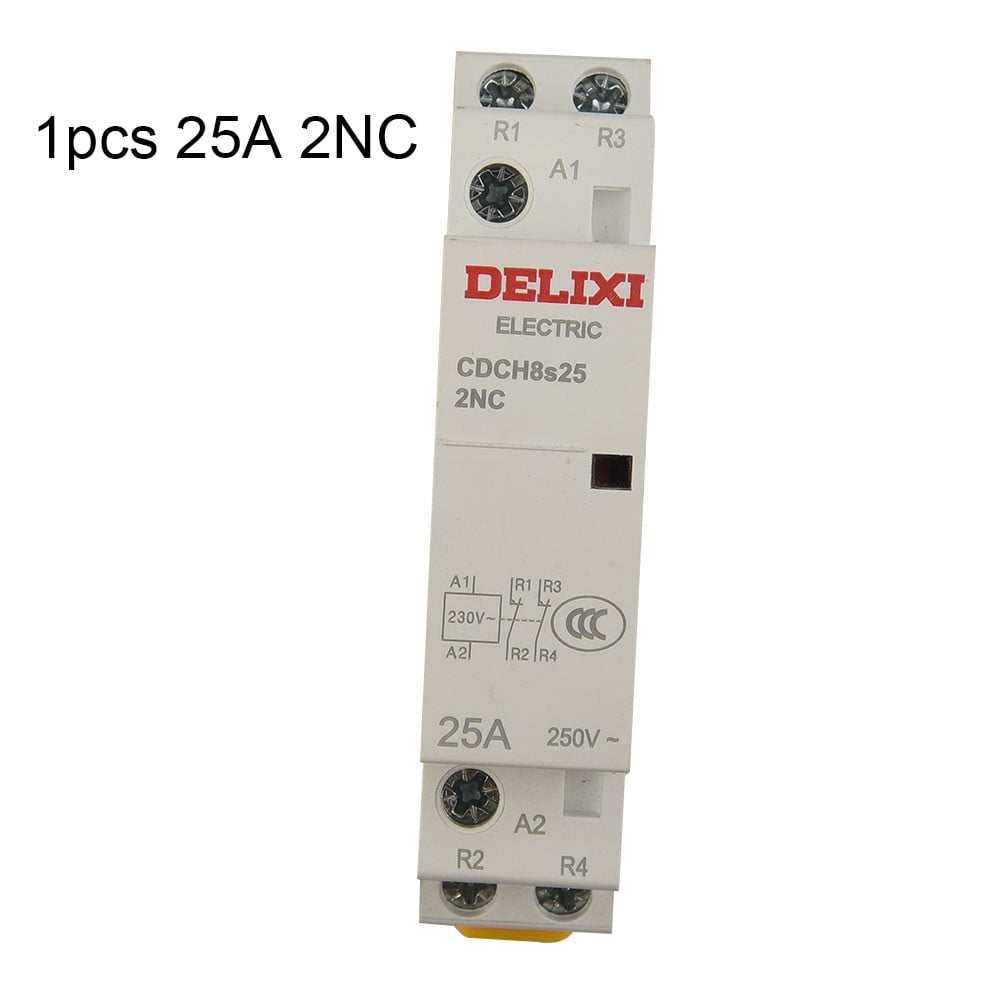 DIN Rail Mounted 25A Household Modular AC Contactor For Smart Home ...