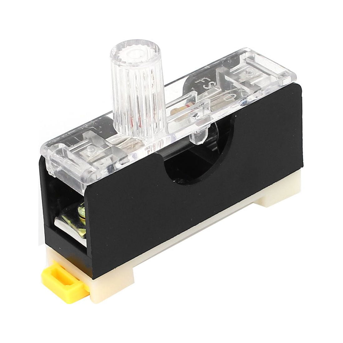 DIN Rail Plastic Fuse Holder Base FS-10 w Fuses 250V 10A 6x30mm ...
