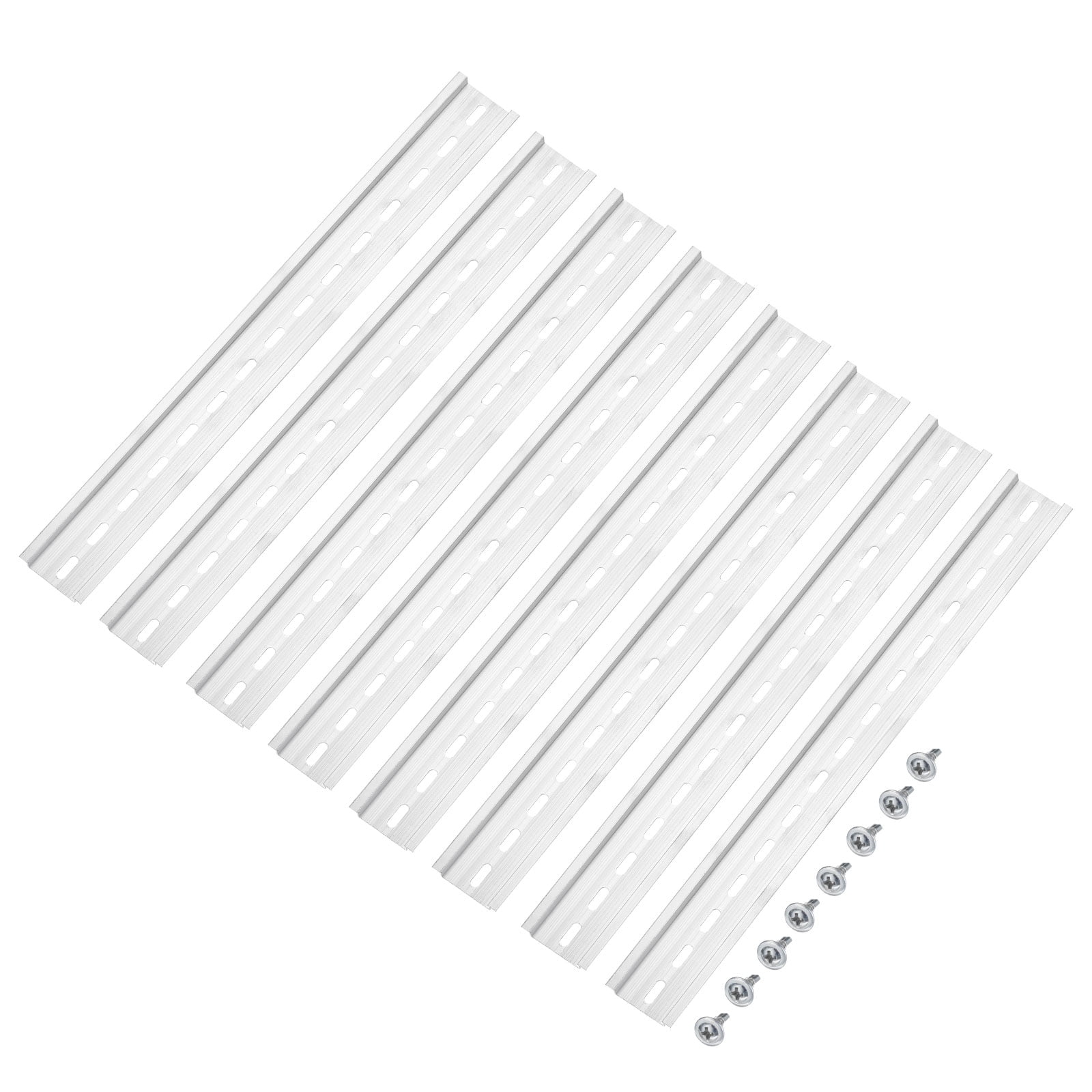 DIN Rail Slotted Aluminum Mounting Guide 12 Inch x 1.4 Inch x 0.3 Inch ...