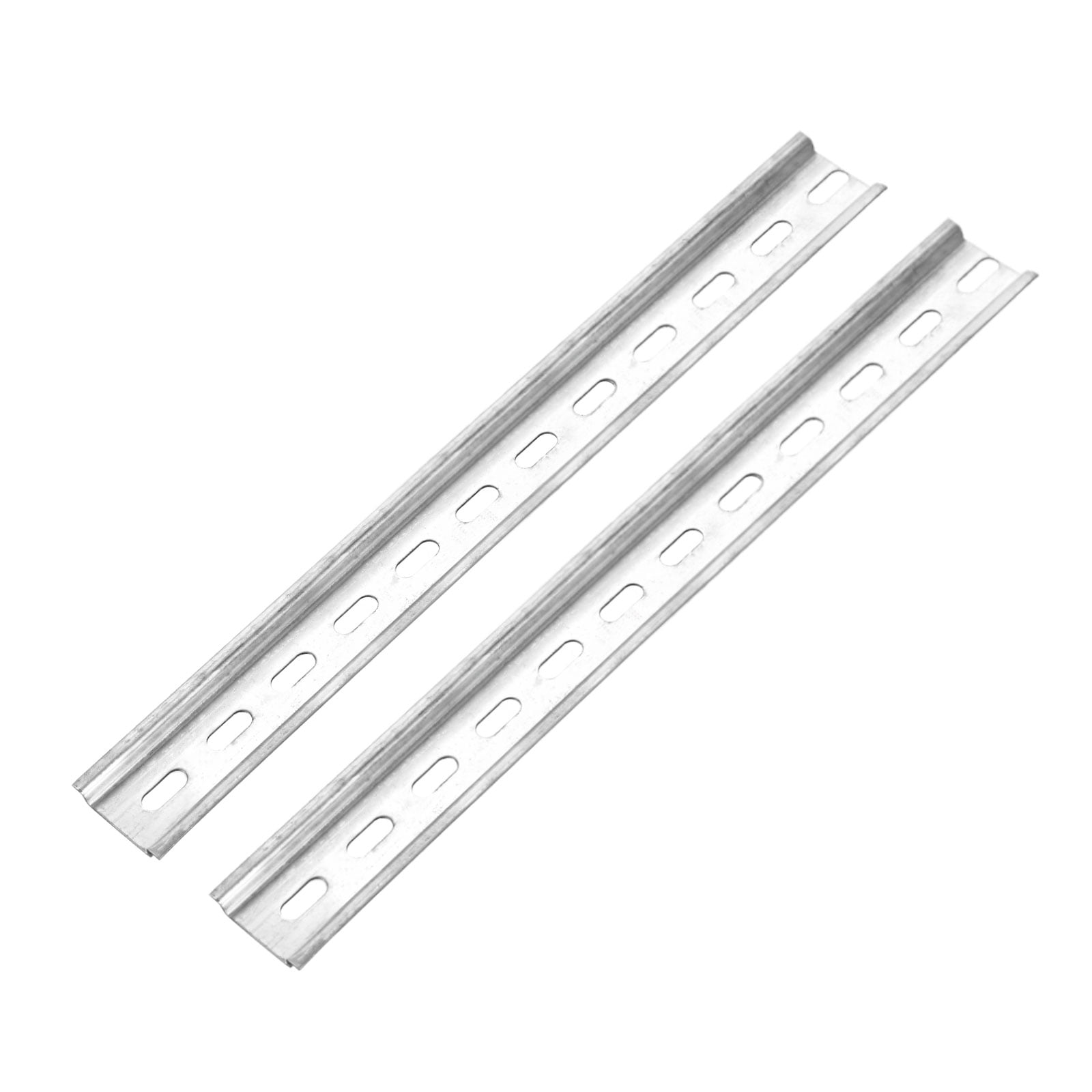 DIN Rail Slotted Zinc-Steel Mounting Guide 12 Inch x 1.4 Inch x 0.3 ...