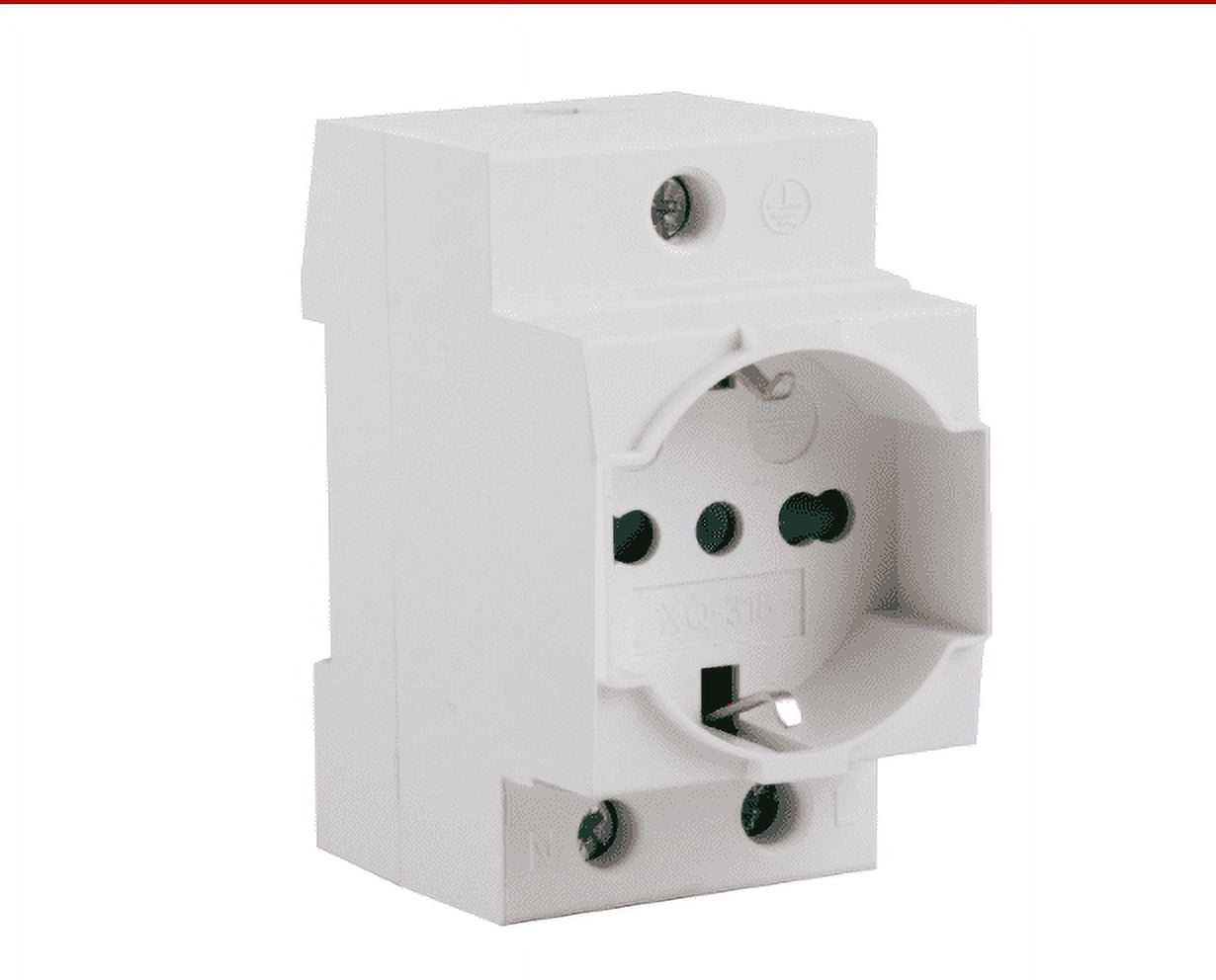 DIN Rail Socket Built In Protective Contact Earthing Contact Outlet For ...