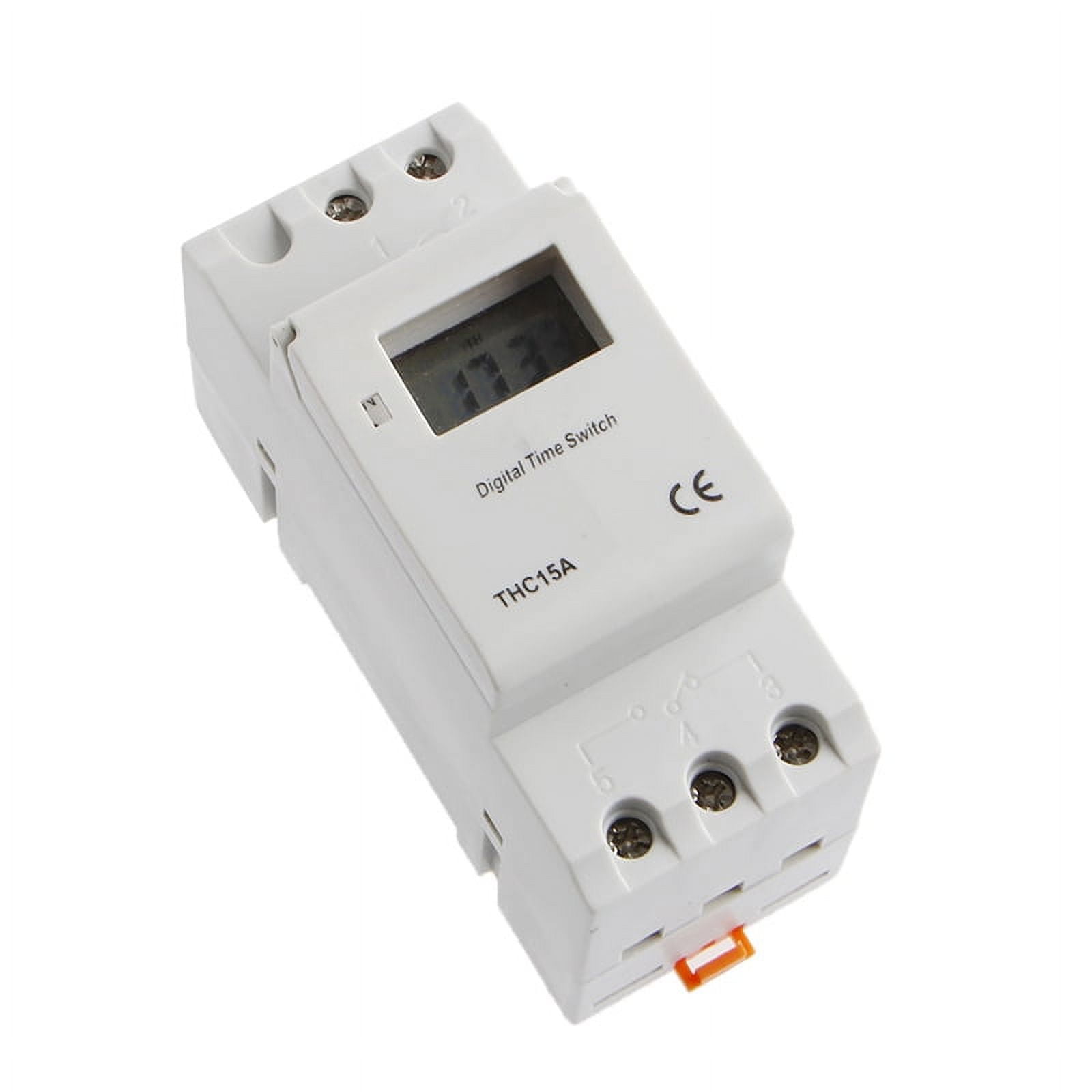 DIN Rail for Time Relay Switch Digital LCD Power Programmable Timer for ...