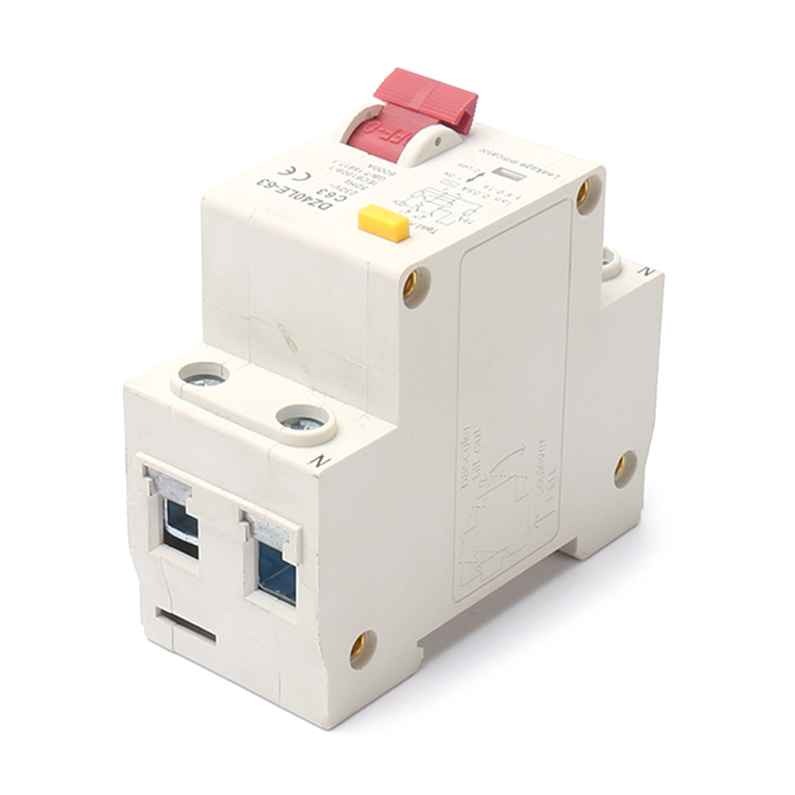 DIN Rails Mount Circuits Breaker 1P+N Residual Current Circuits Breaker ...